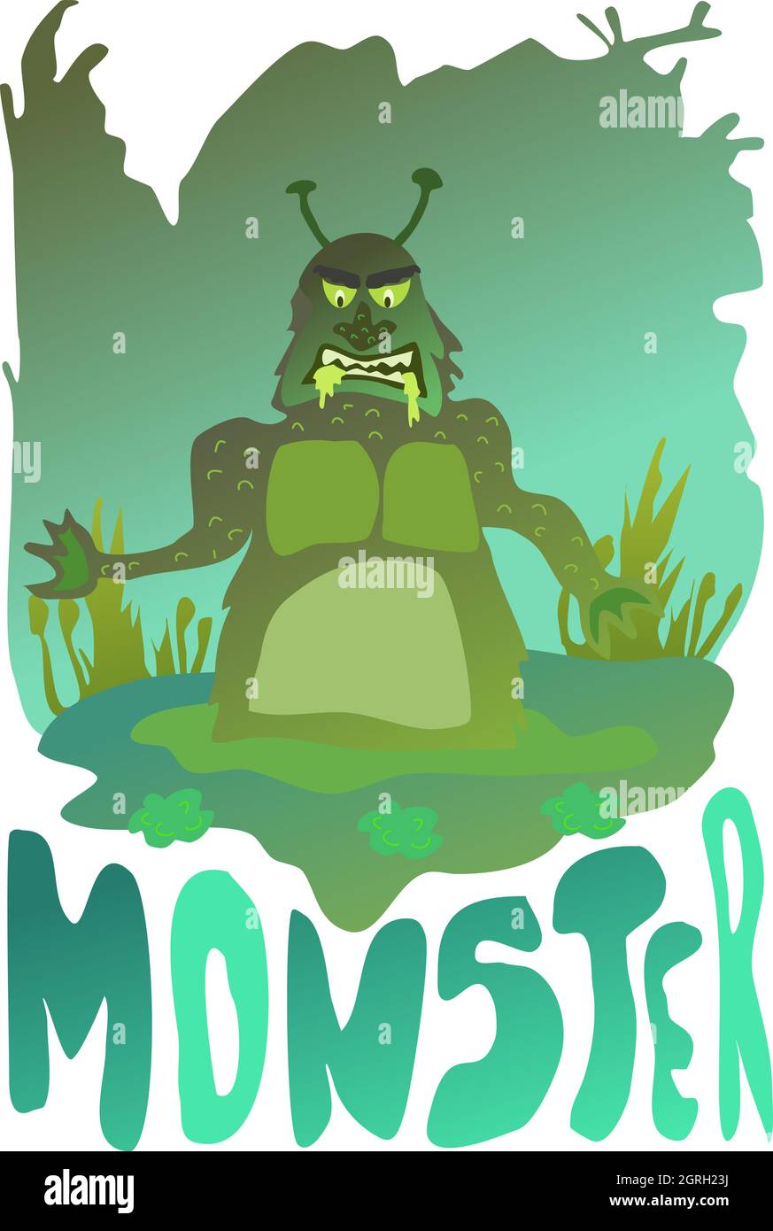 Lake monster drawing hi-res stock photography and images - Alamy