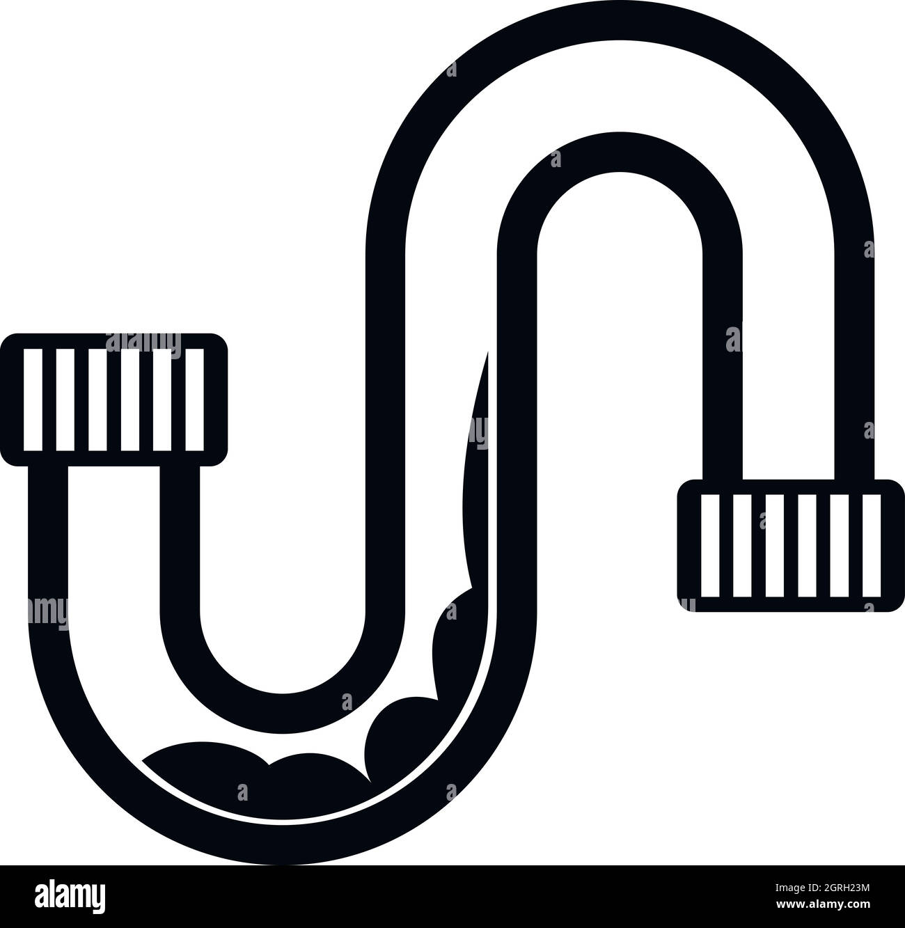 Clog in the pipe icon, simple style Stock Vector Image & Art - Alamy