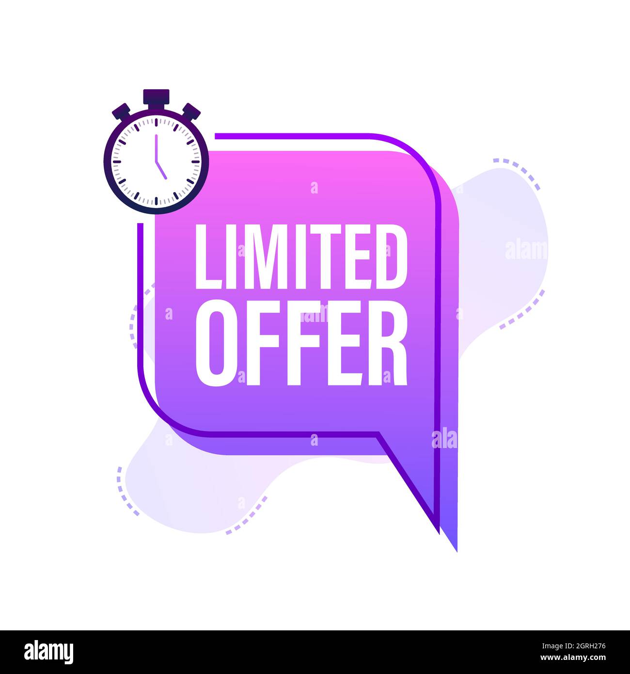 Limited Offer Labels. Alarm clock countdown logo. Limited time offer ...
