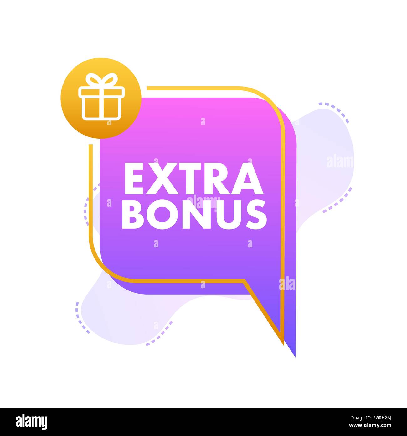 Extra Bonus for promotion design. Surprise banner. Discount banner ...