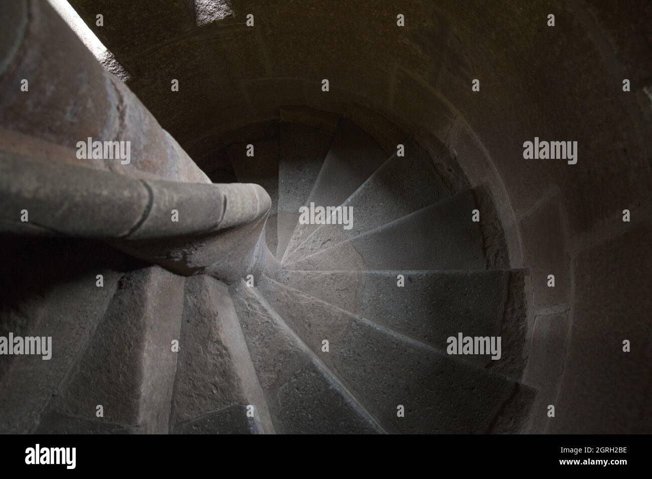 Top view of round stairs Stock Photo - Alamy