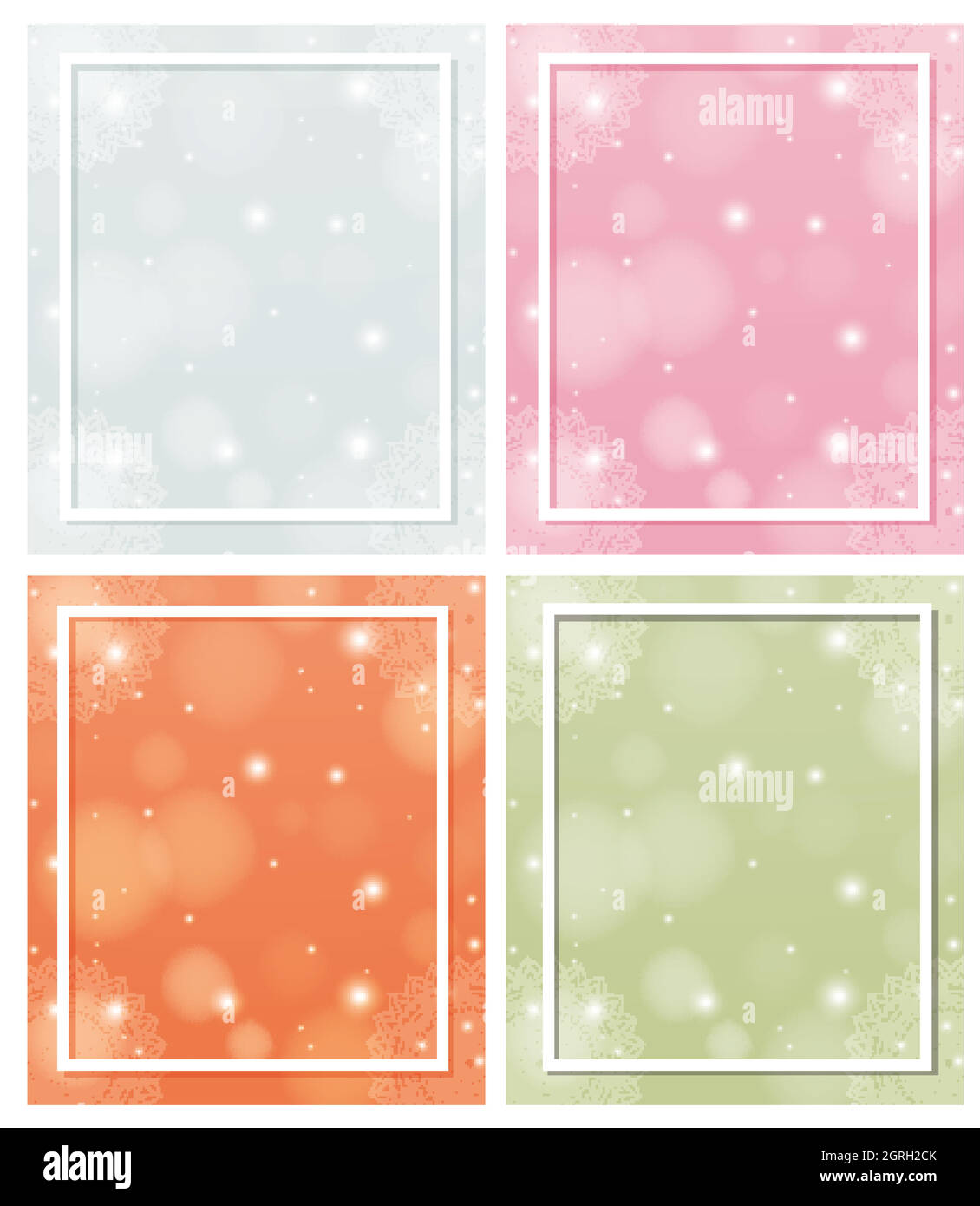 Four backgrounds with mandala patterns Stock Vector Image & Art - Alamy