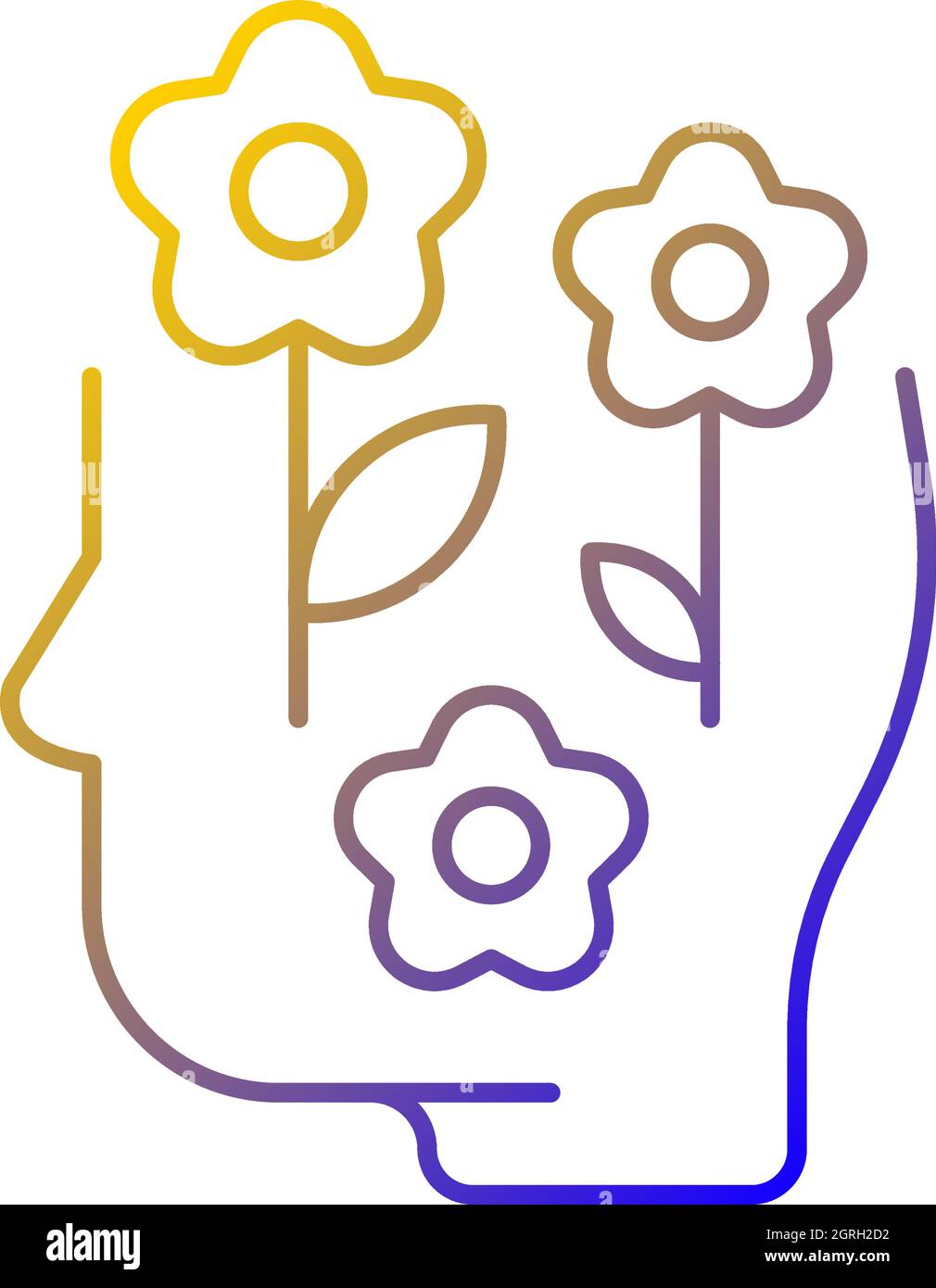 Positive mindset gradient linear vector icon Stock Vector Image & Art ...