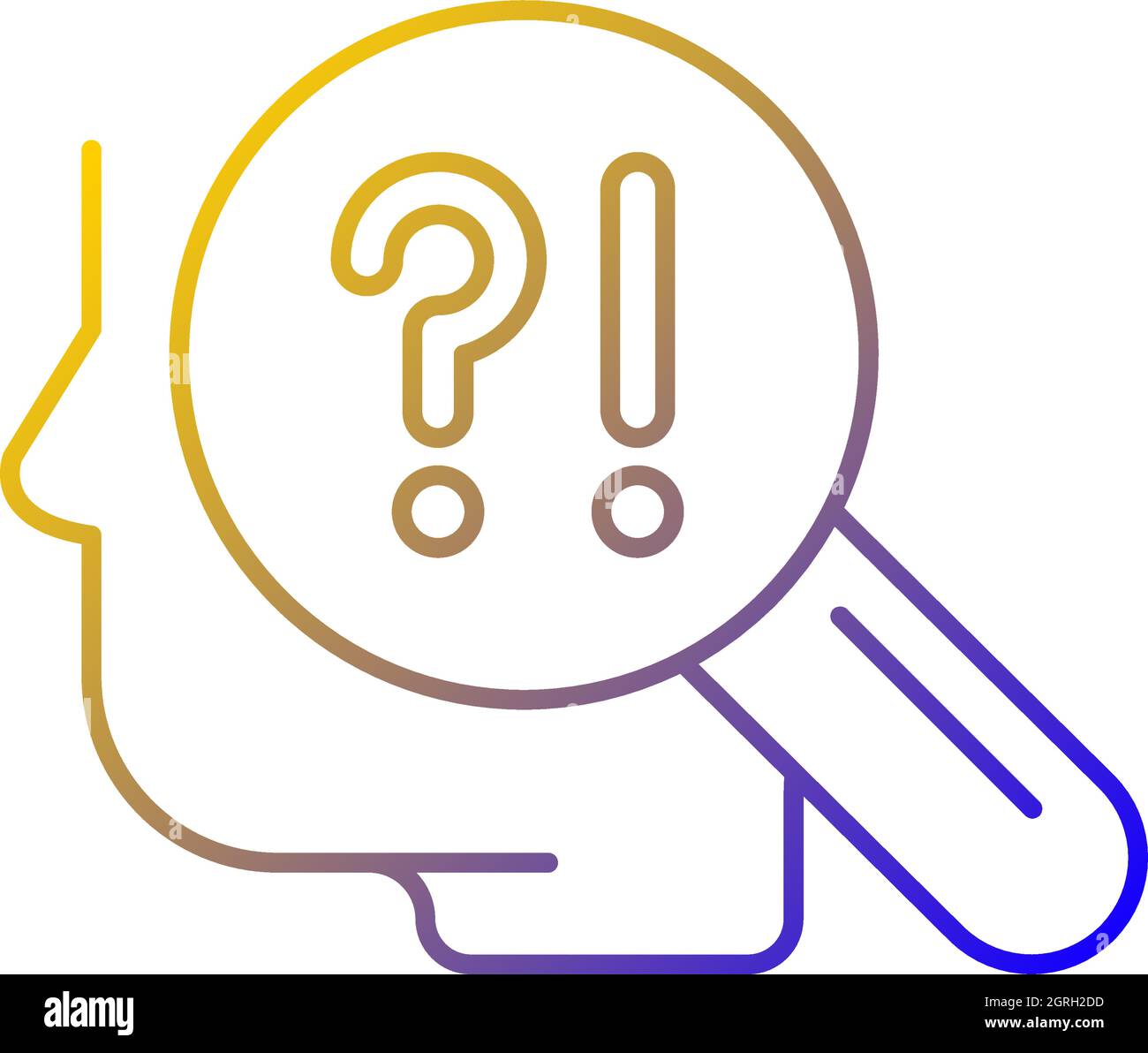 Self monitoring gradient linear vector icon Stock Vector Image & Art ...