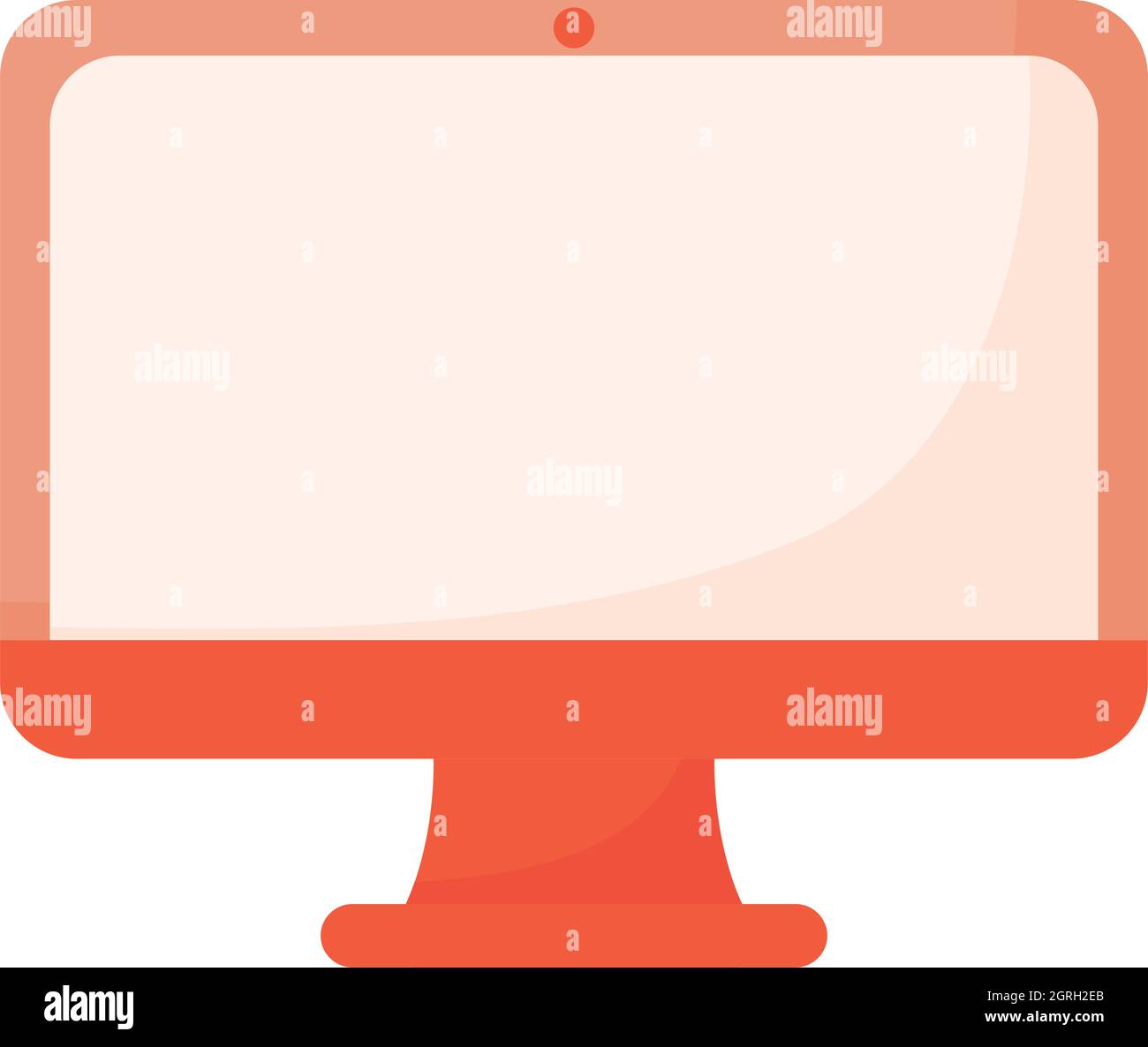 red monitor screen Stock Vector Image & Art - Alamy