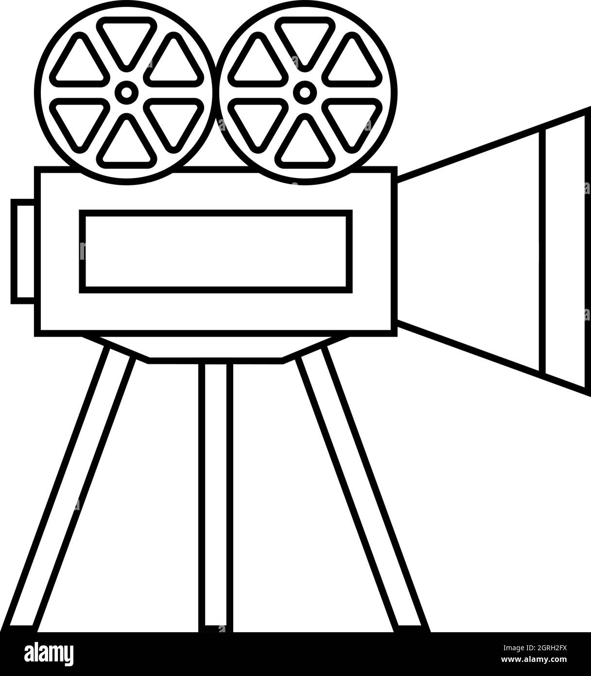 Camera icon, outline style Stock Vector Image & Art - Alamy