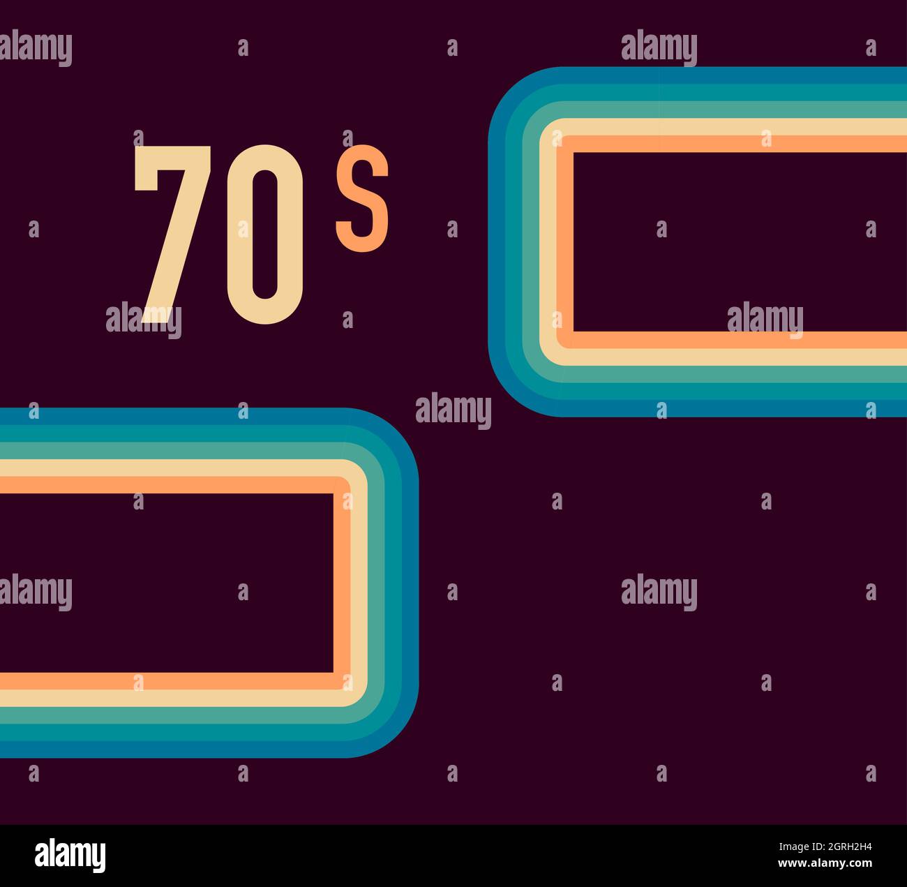 70s, 1970 abstract vector stock retro lines background. Vector ...