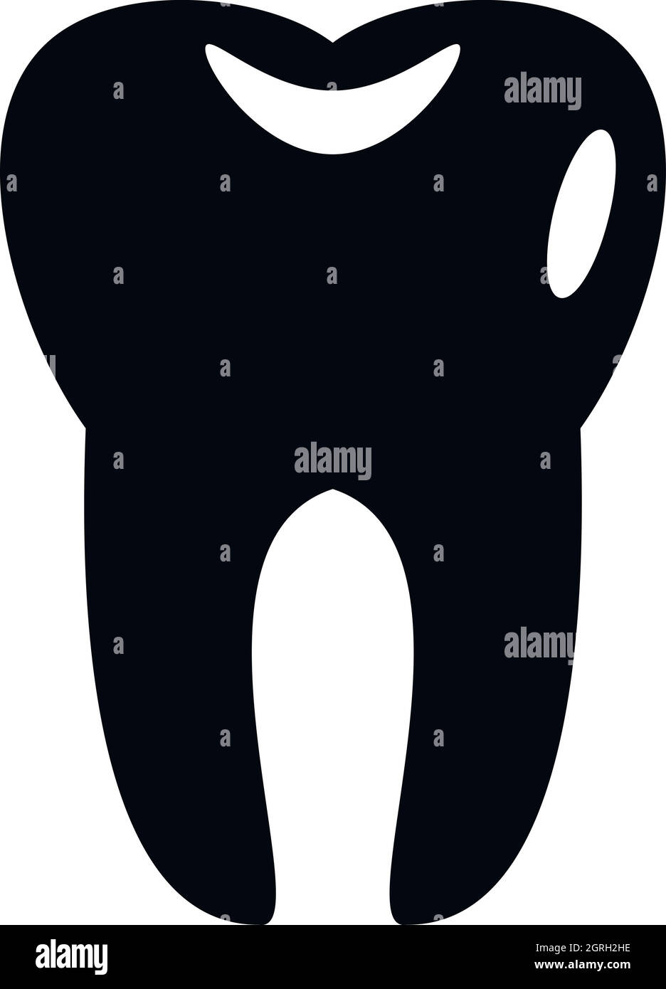 Tooth icon in simple style Stock Vector Image & Art - Alamy