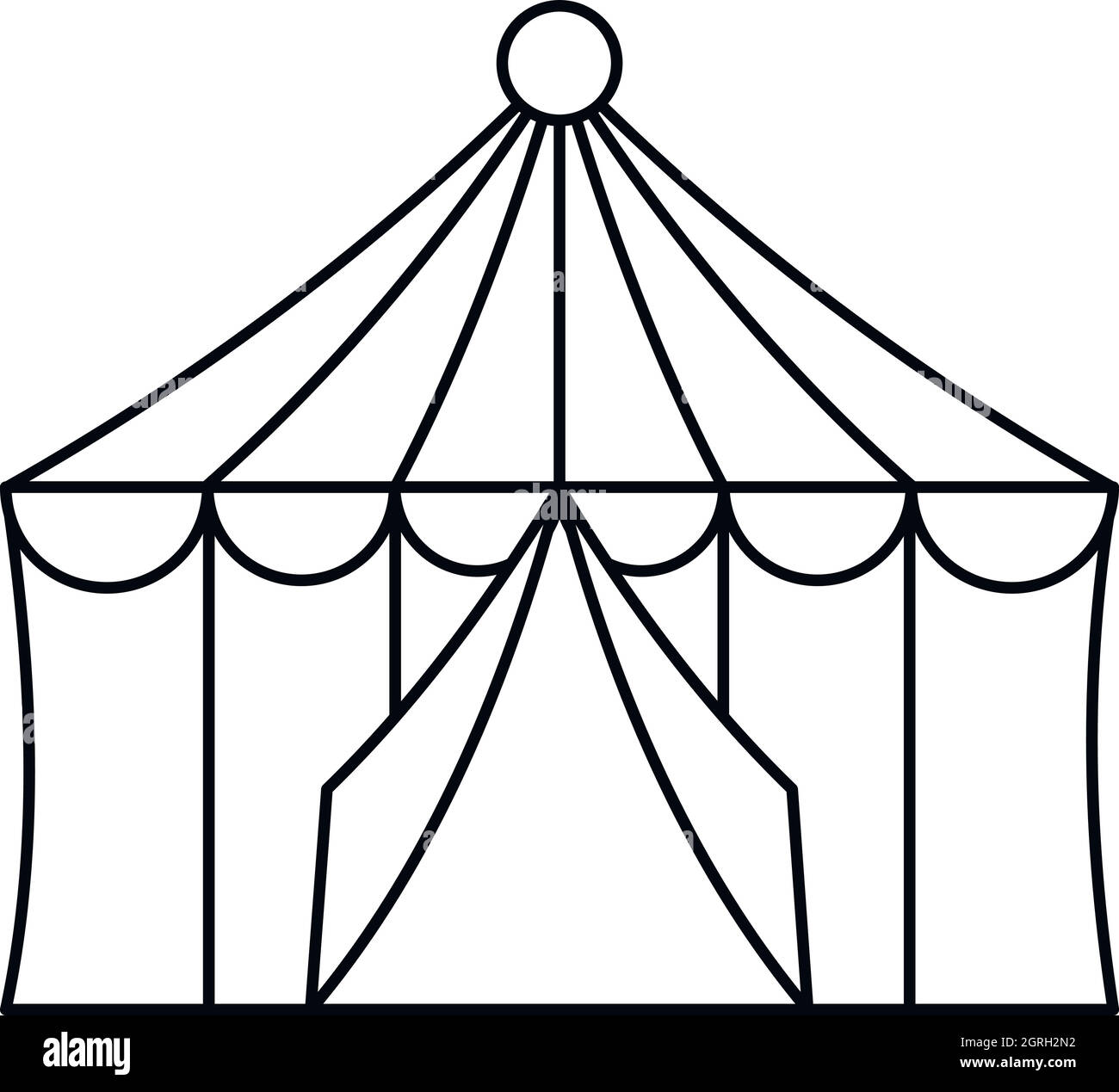 Circus tent icon, outline style Stock Vector Image & Art - Alamy