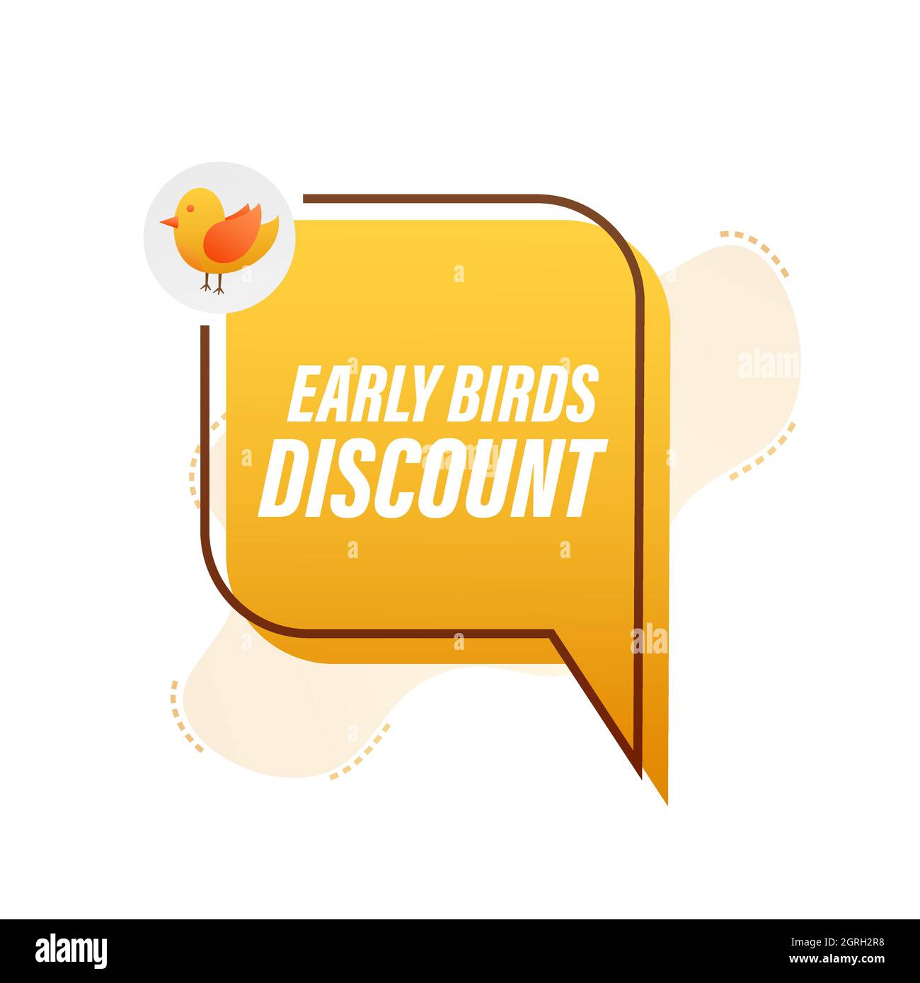 Early Bird Special discount sale. Discount offer price sign. Modern ...