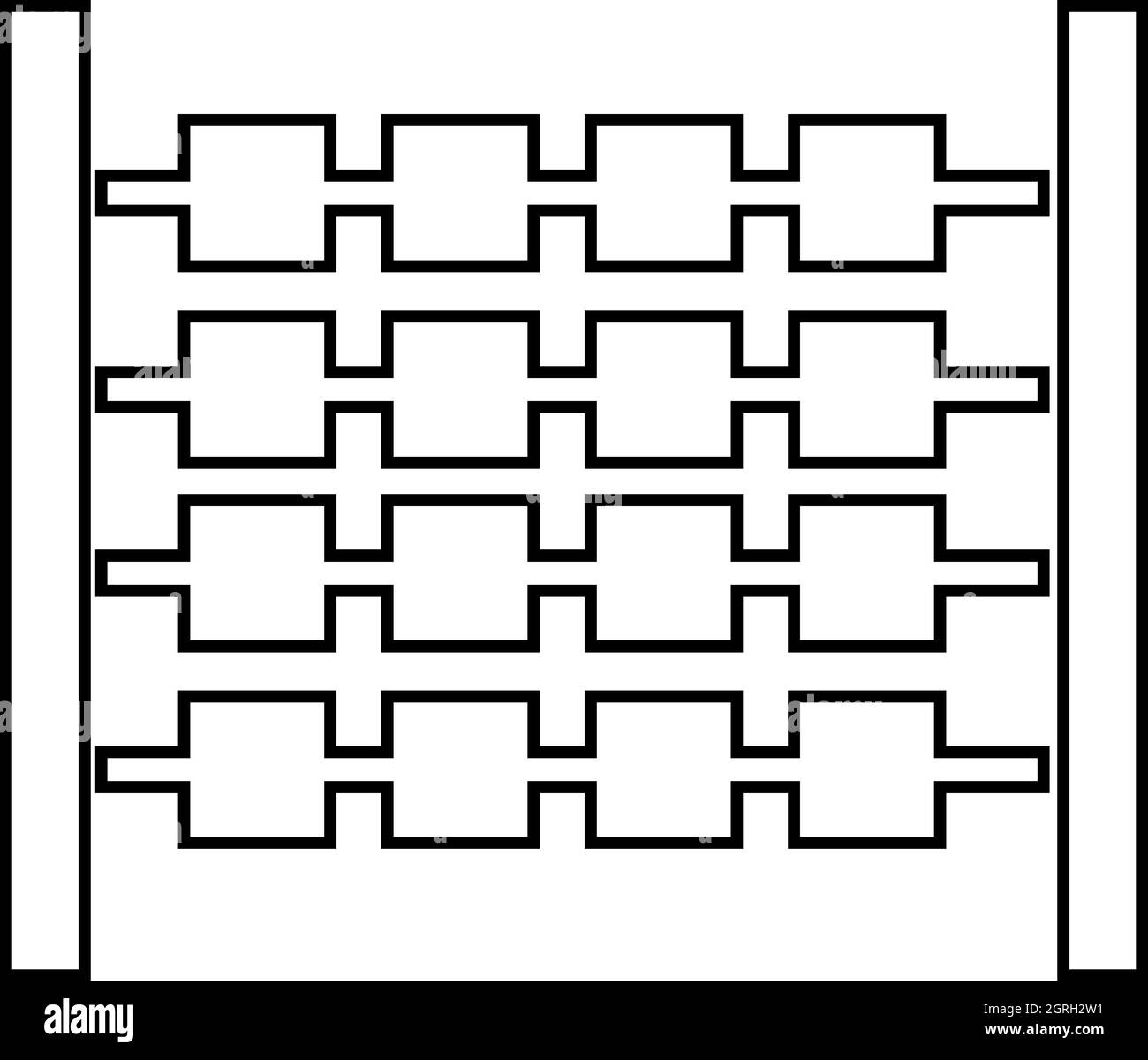 Heating element icon vector Black and White Stock Photos & Images - Alamy