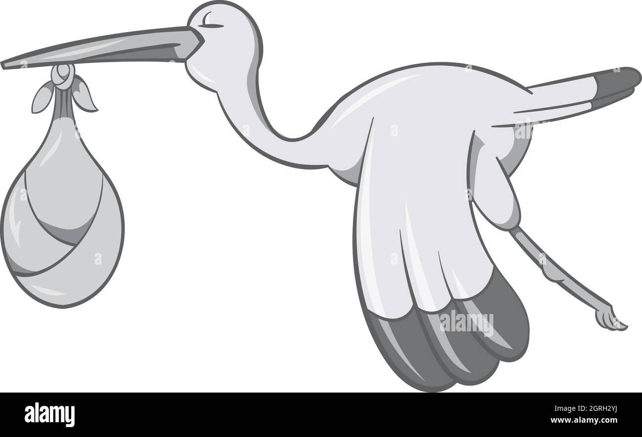 Baby stork symbol hi-res stock photography and images - Alamy