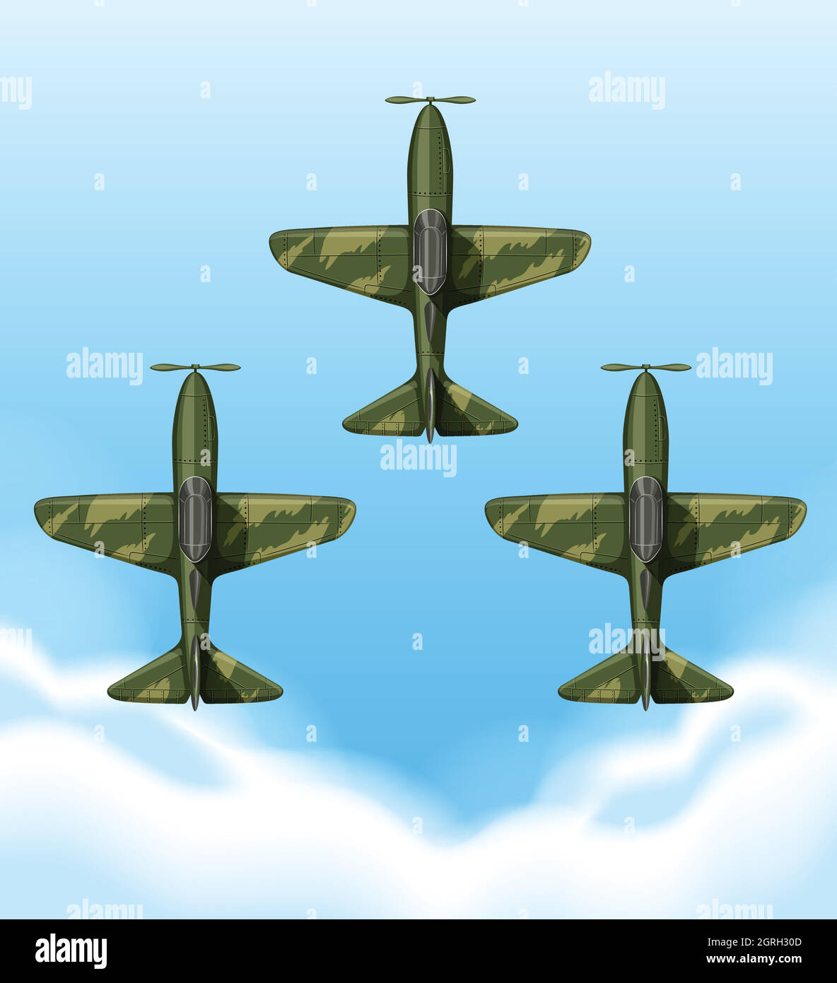Planes flying in the sky Stock Vector Image & Art - Alamy
