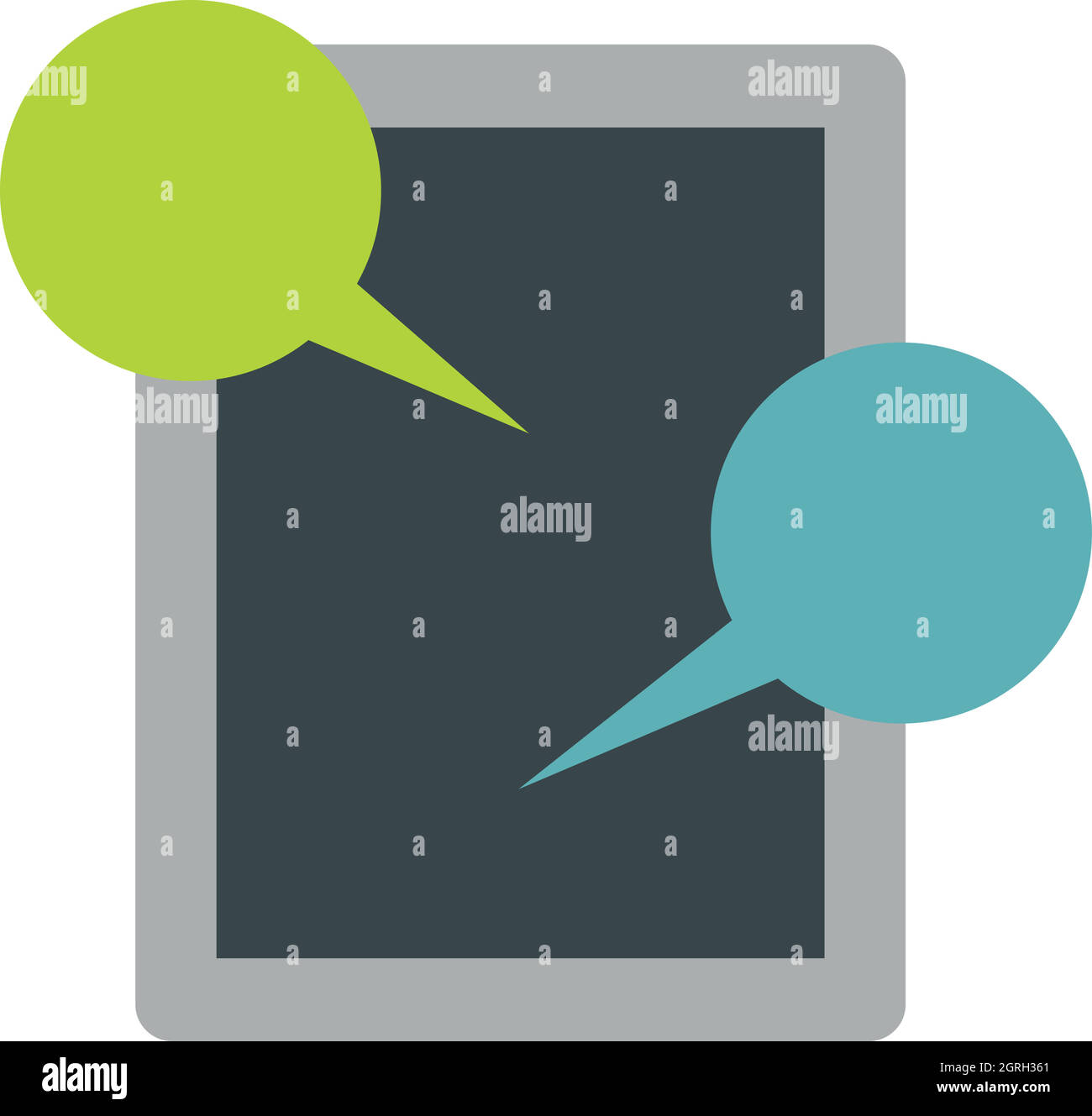 Speech tablet isolated white hi-res stock photography and images - Alamy