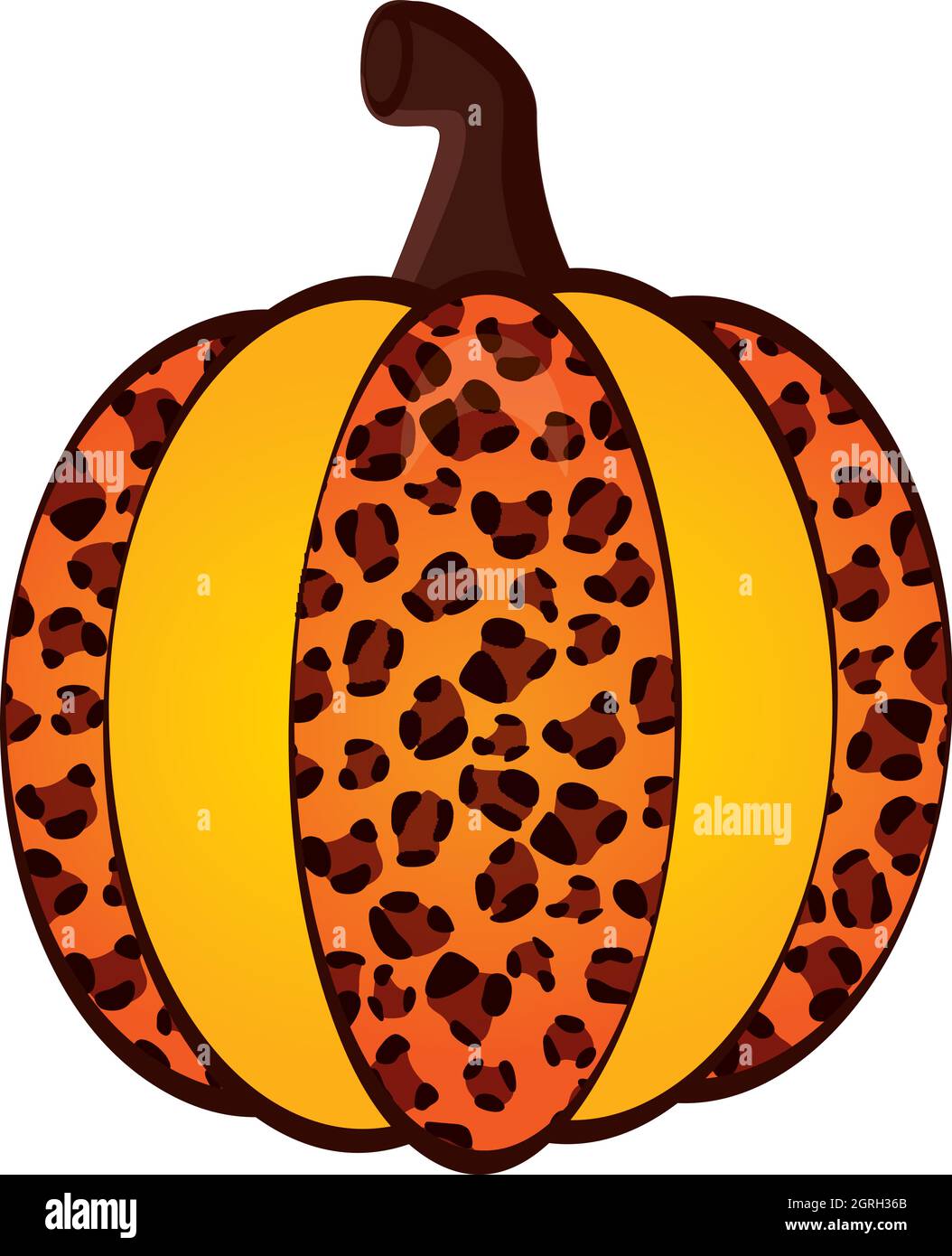 Leopard Pumpkin. Vector Cute Leopard Pumpkin Stock Vector Image & Art ...
