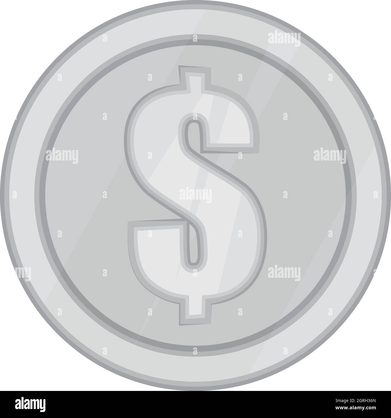 Coin icon, black monochrome style Stock Vector Image & Art - Alamy