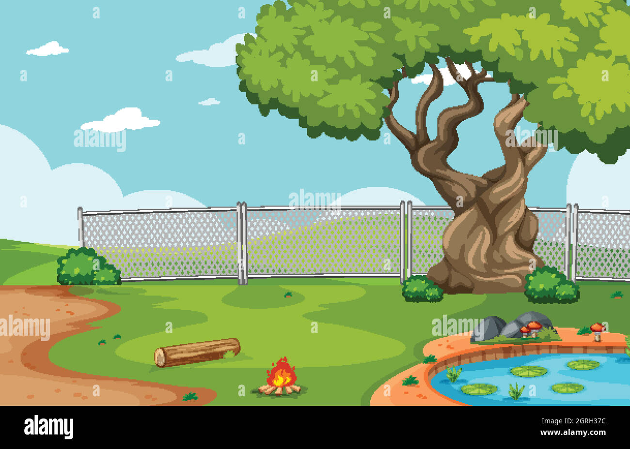Empty background nature park scenery Stock Vector Image & Art - Alamy
