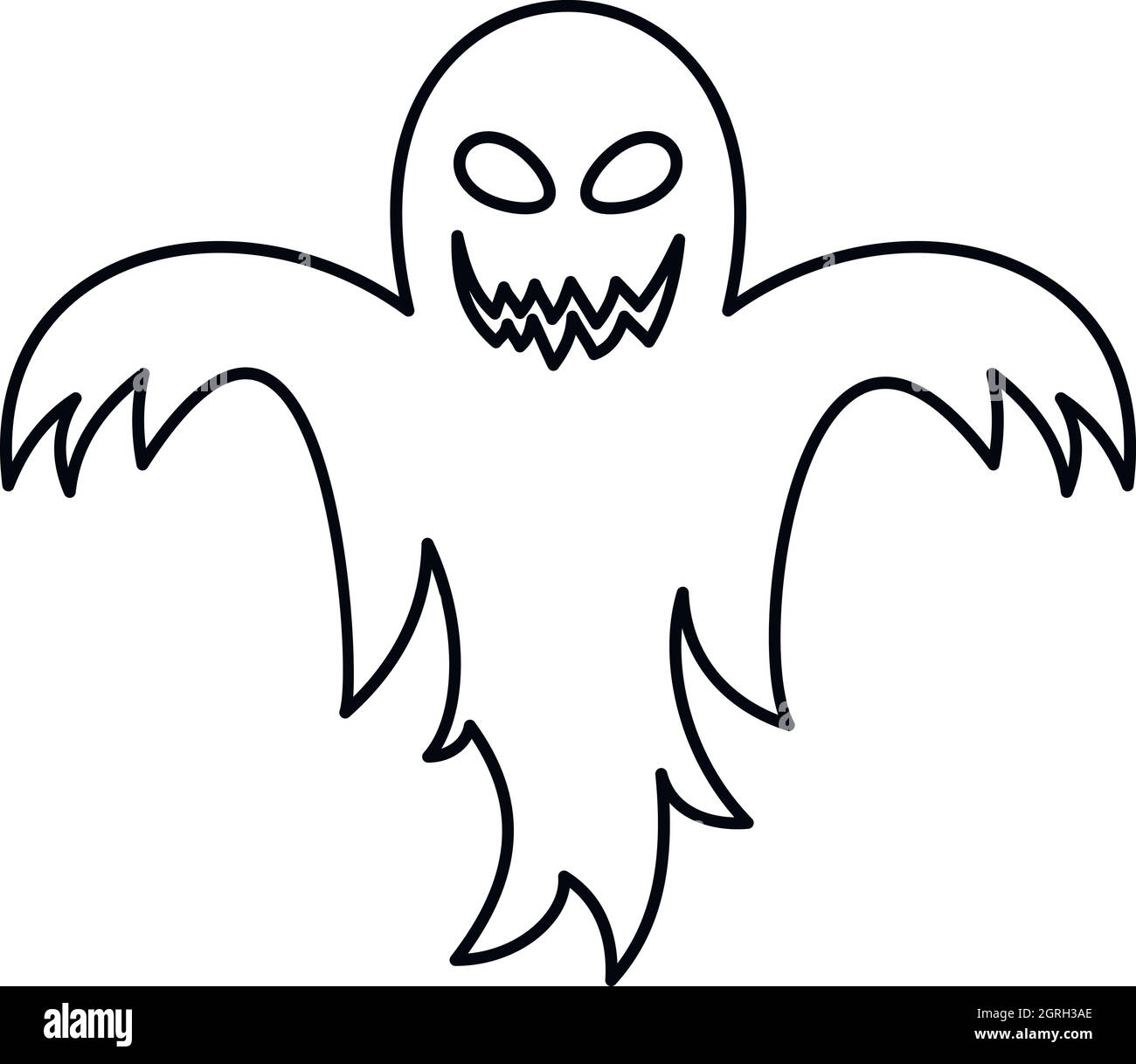 Ghost outline Stock Vector Images - Alamy
