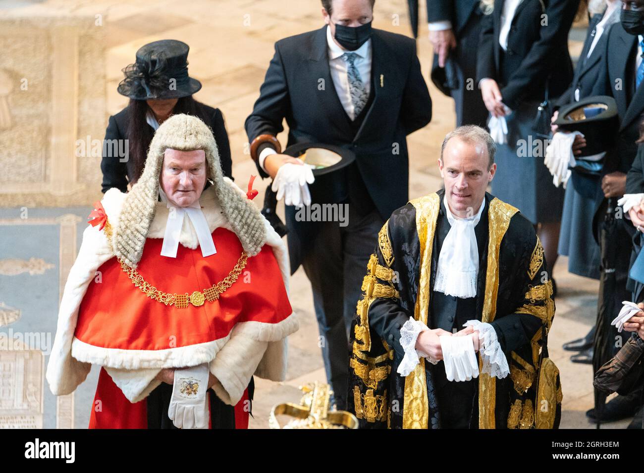 Lord Chief Justice Ian Burnett (left) and Lord Chancellor Dominic Raab ...