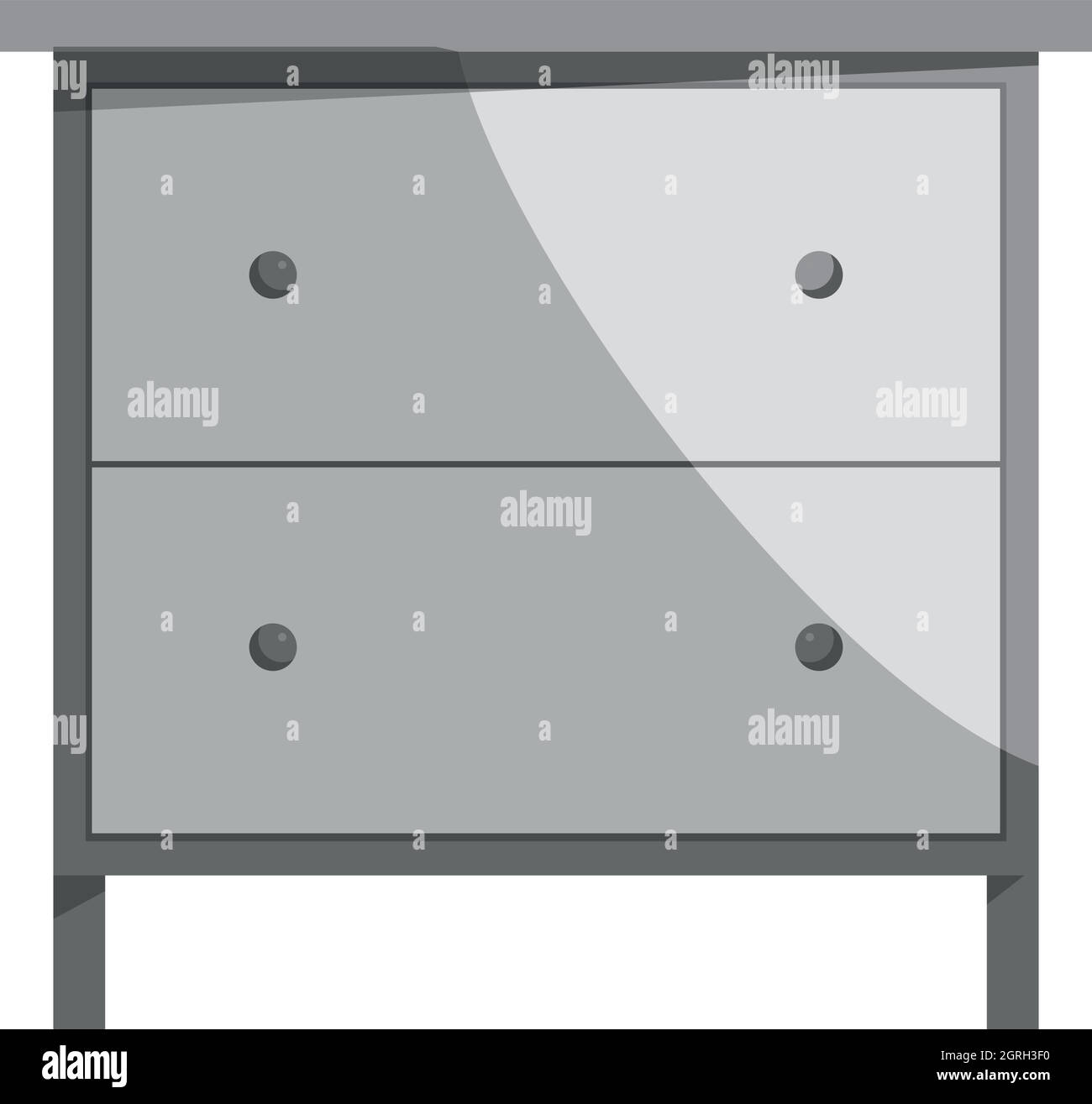 Drawer icon, black monochrome style Stock Vector Image & Art - Alamy