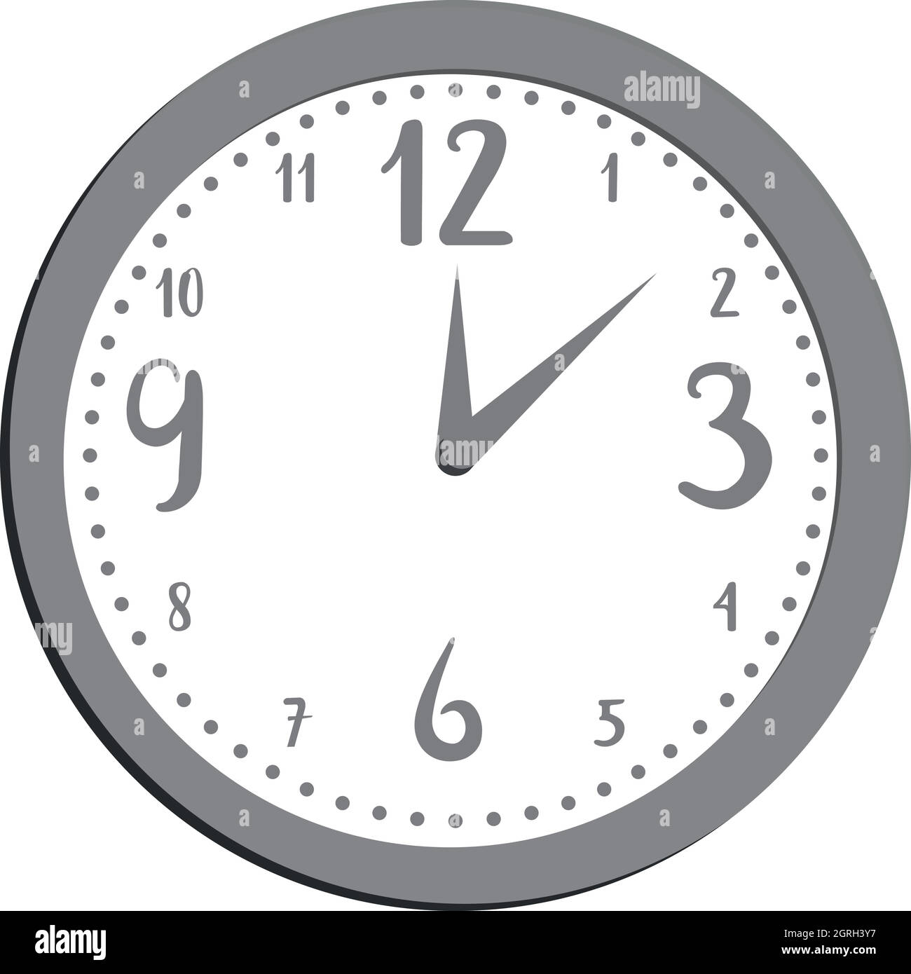 Graphic wall clock cartoon Stock Vector Images - Alamy
