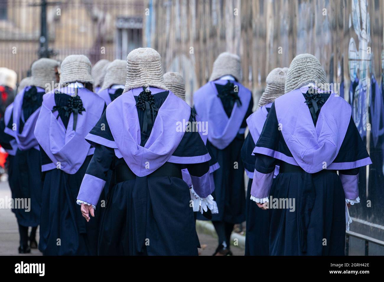 Judges process from Westminster Abbey to the Houses of Parliament ...