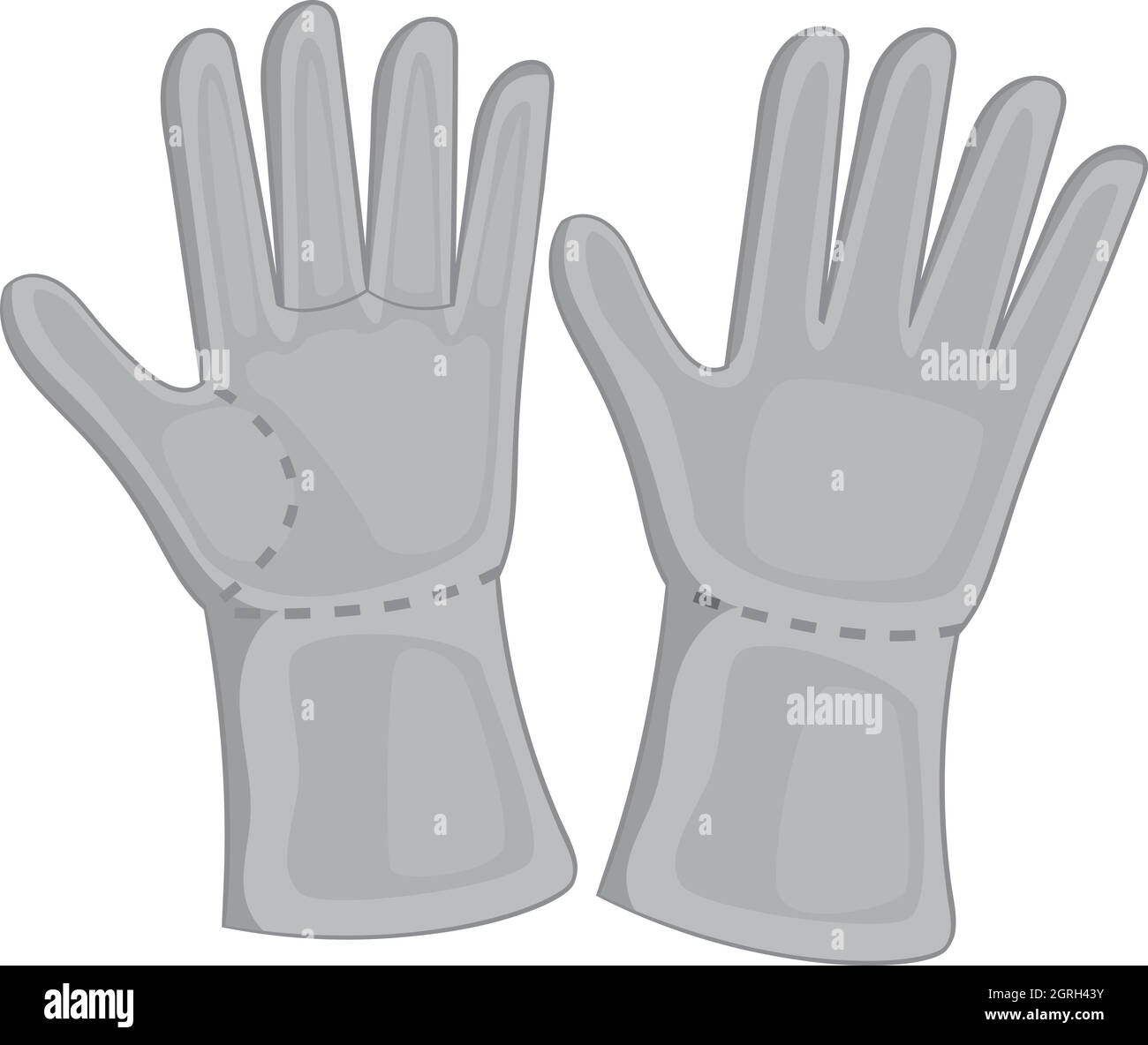 Leather safety gloves hand Stock Vector Images - Alamy
