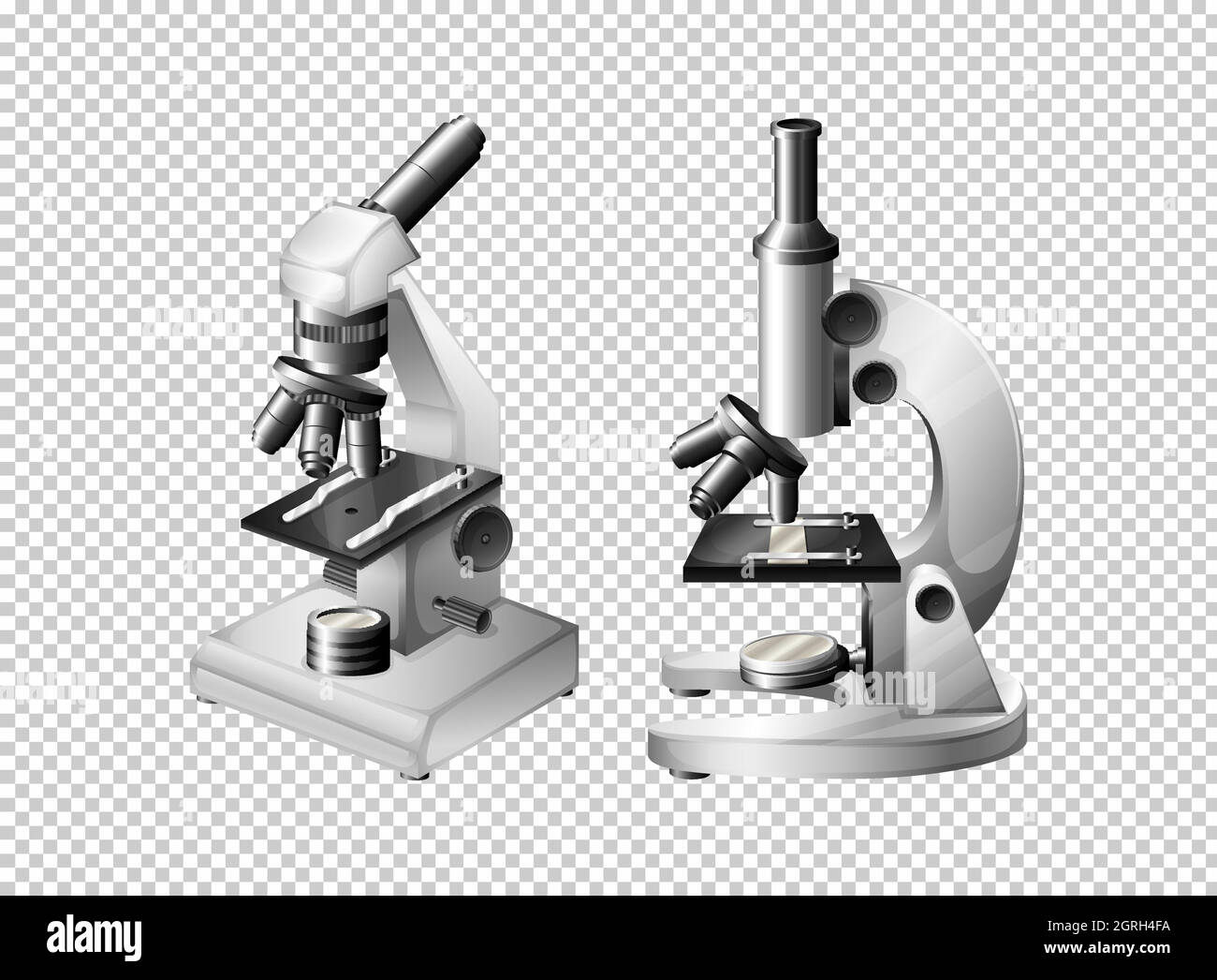 Two microscopes on transparent background Stock Vector Image & Art - Alamy