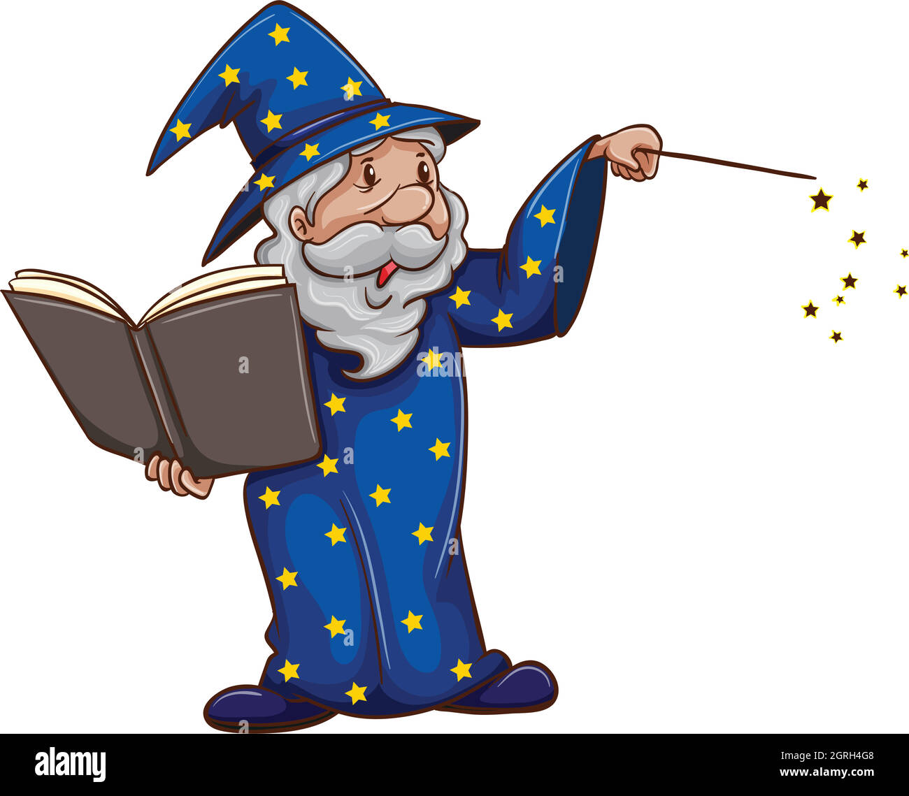 Grey beard and hat Stock Vector Images - Alamy