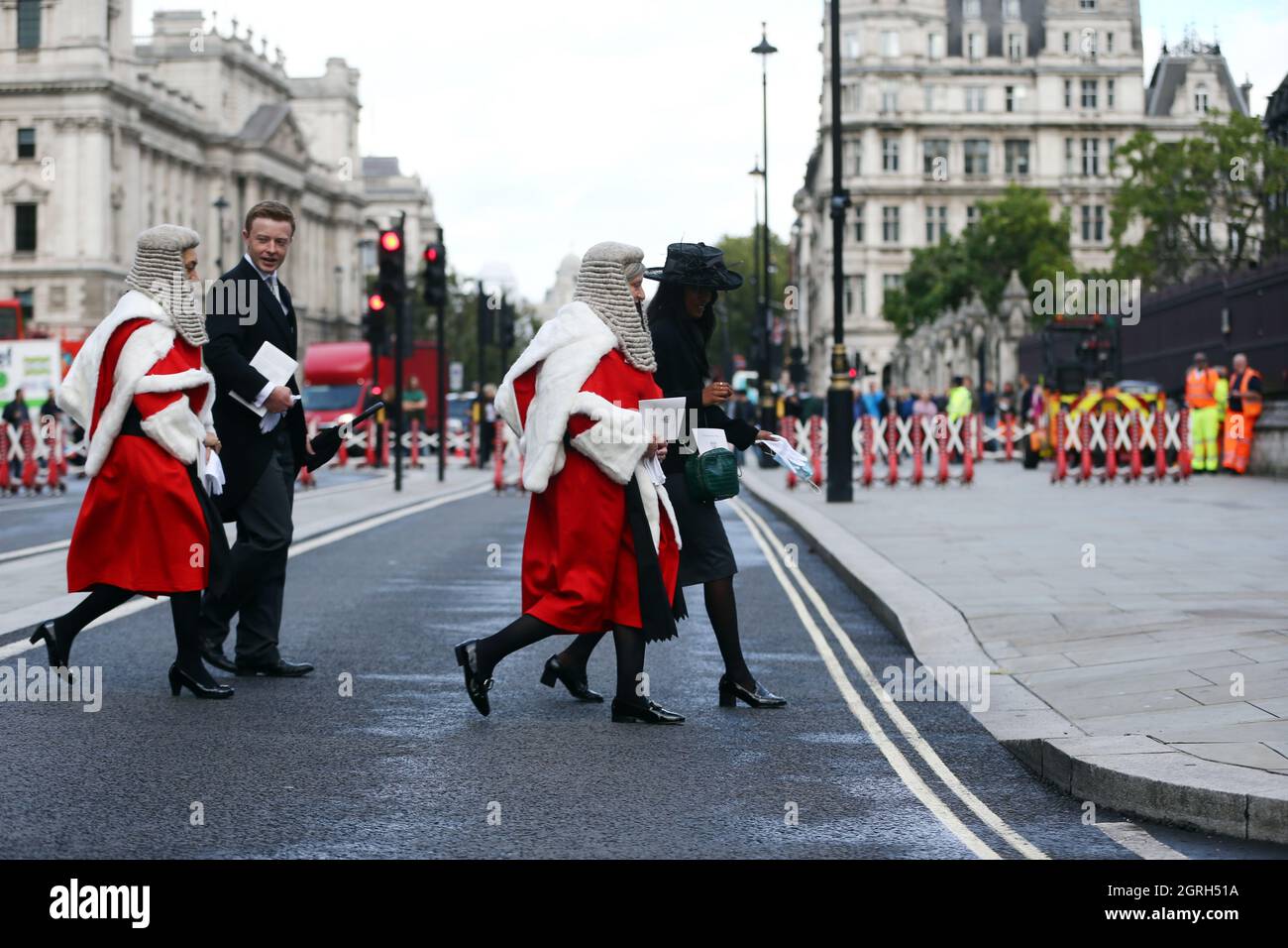 London, England, UK. 1st Oct, 2021. Judges arrive in Houses of ...