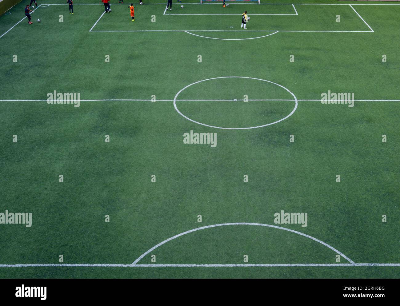 People Playing Soccer On Field Stock Photo - Alamy