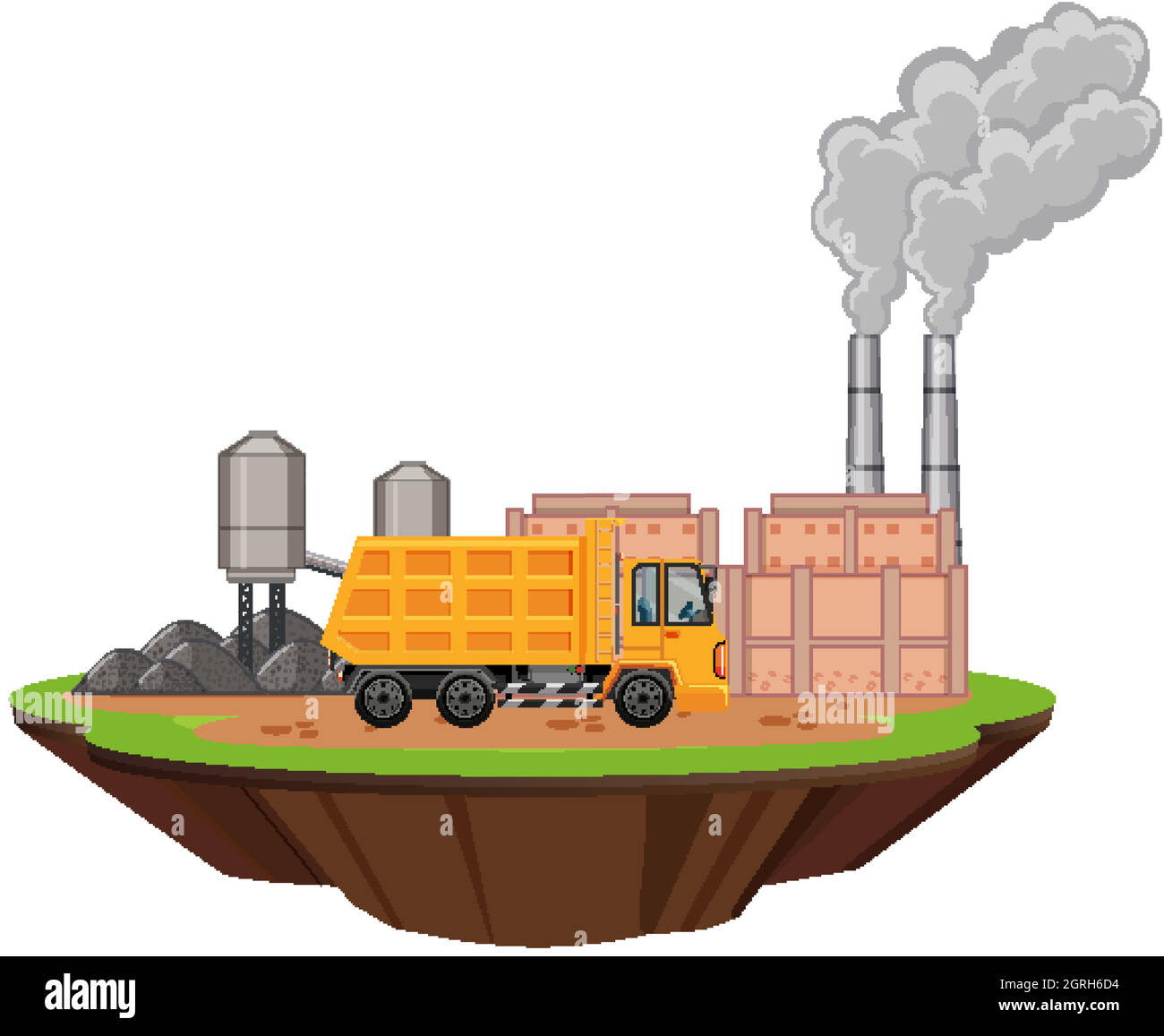 Cartoon dump truck Stock Vector Images - Alamy