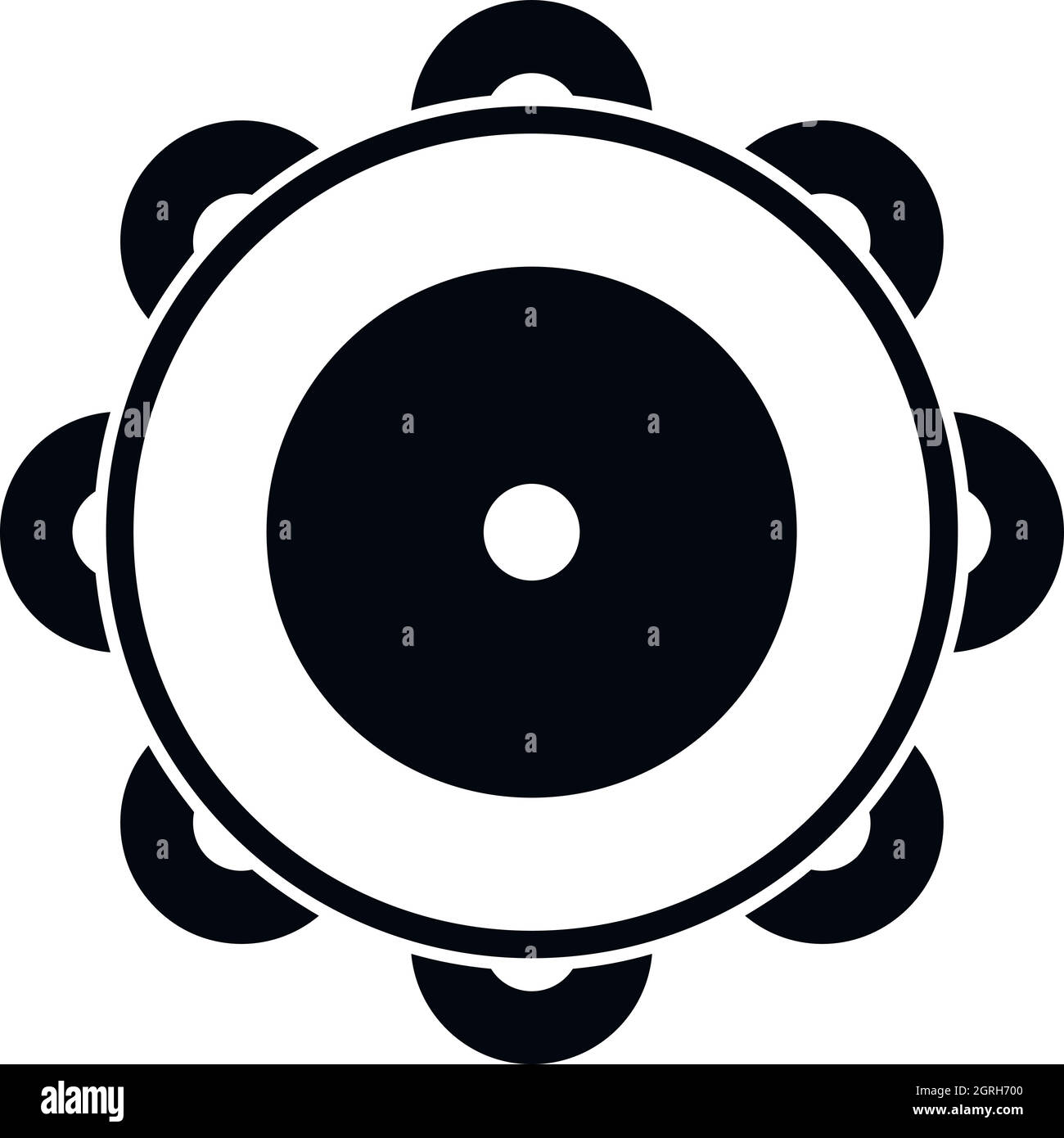 Tambourine icon in simple style Stock Vector Image & Art - Alamy