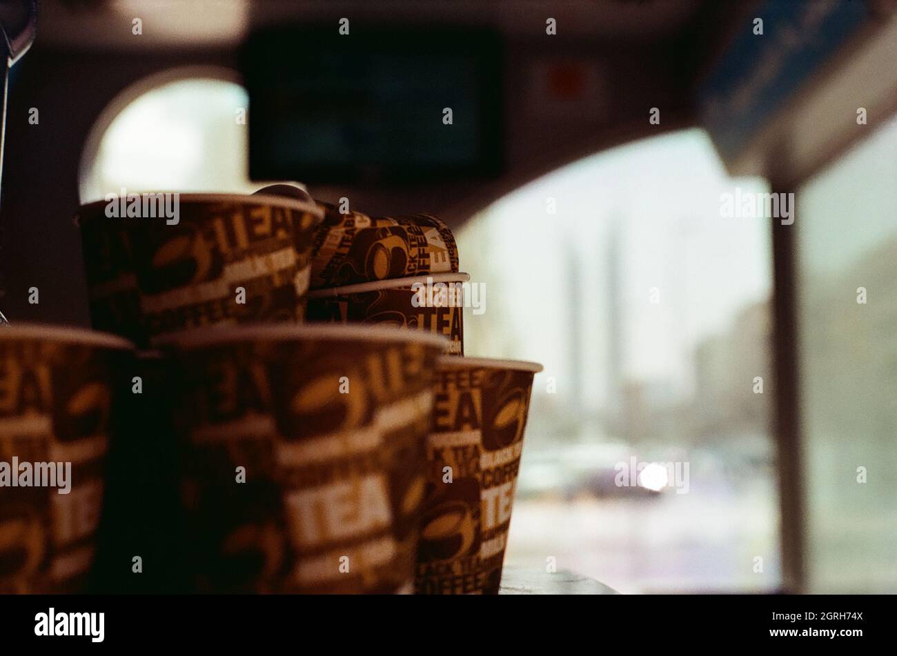 Bus inside coffee hi-res stock photography and images - Alamy