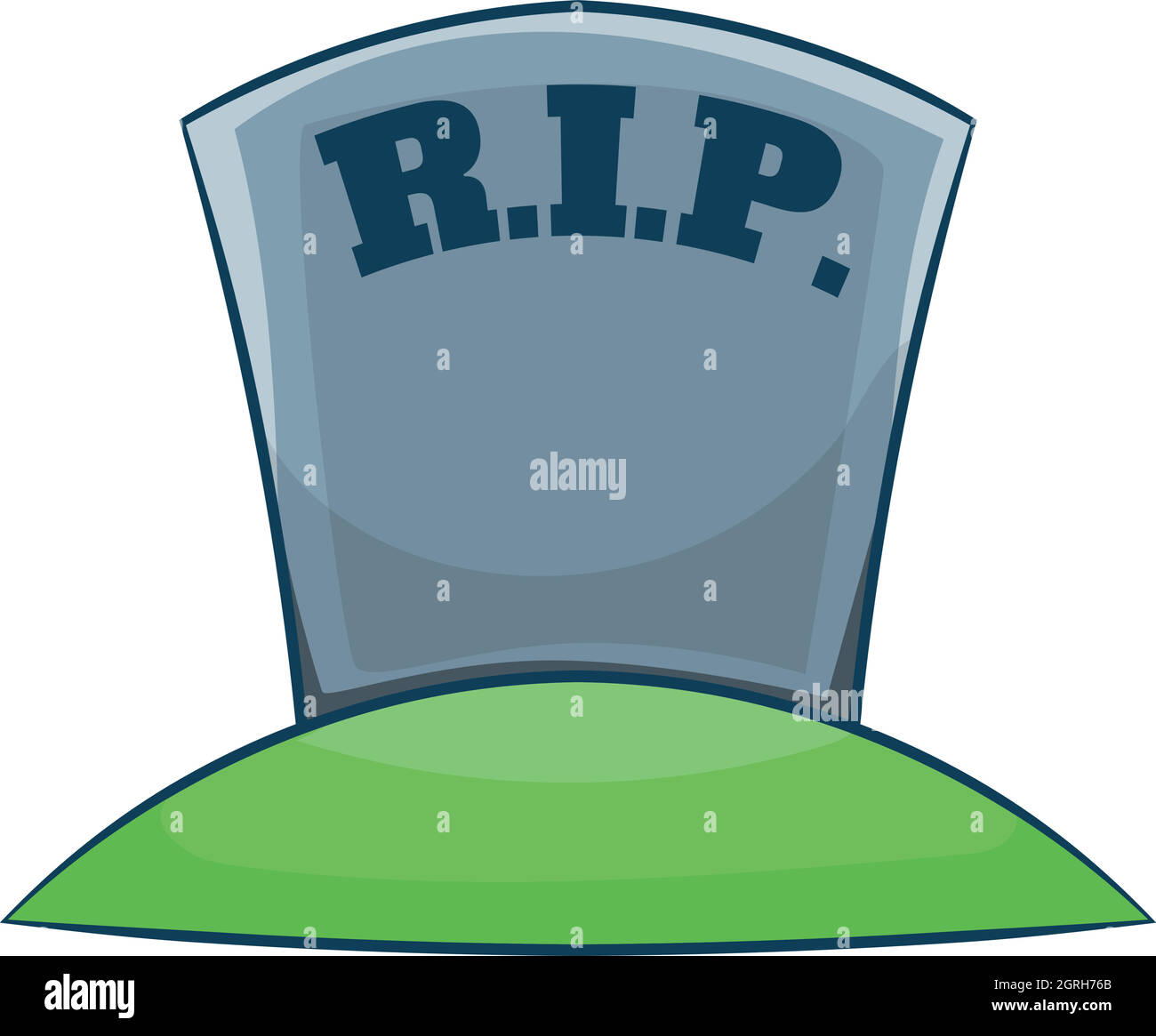 RIP on grave icon, cartoon style Stock Vector Image & Art - Alamy