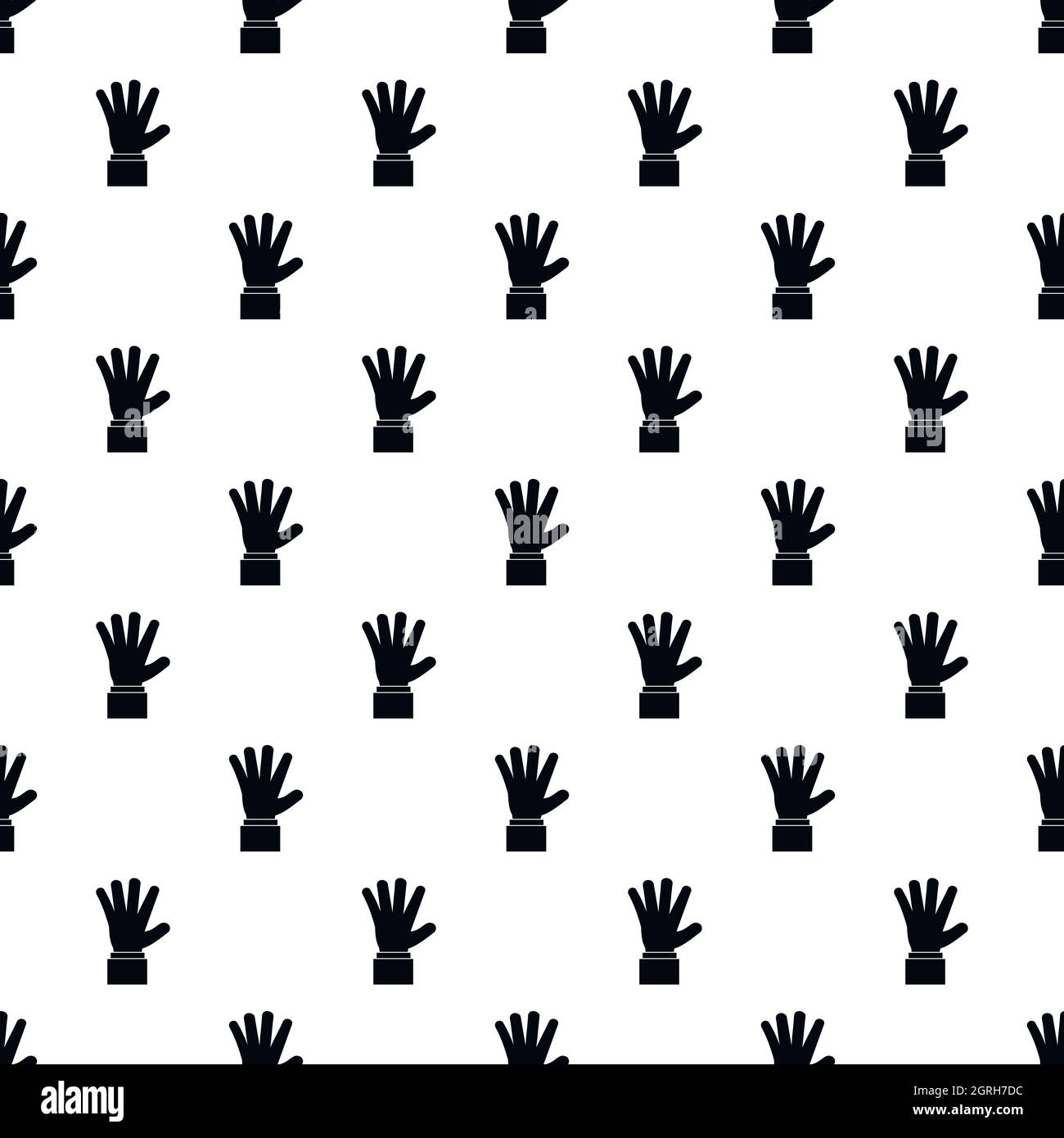 Palm up pattern, simple style Stock Vector Image & Art - Alamy