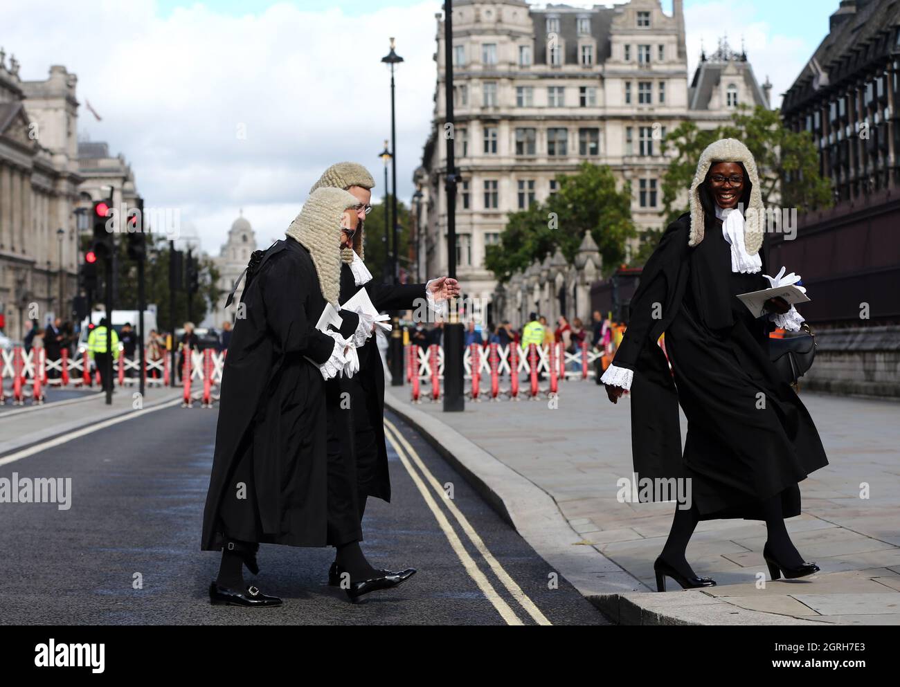 London, England, UK. 1st Oct, 2021. Judges arrive in Houses of ...