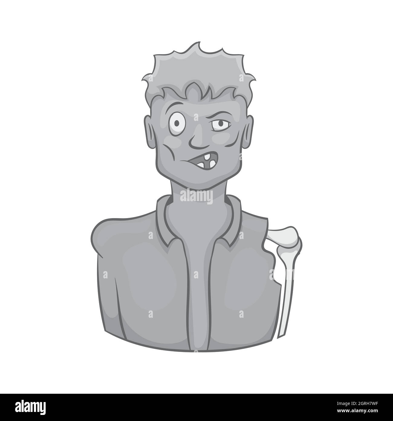 Zombie Bite Mark Cartoon