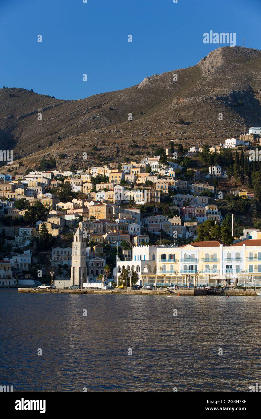 Gialos Harbor, Symi (Simi) Island, Dodecanese Island Group, Greece ...