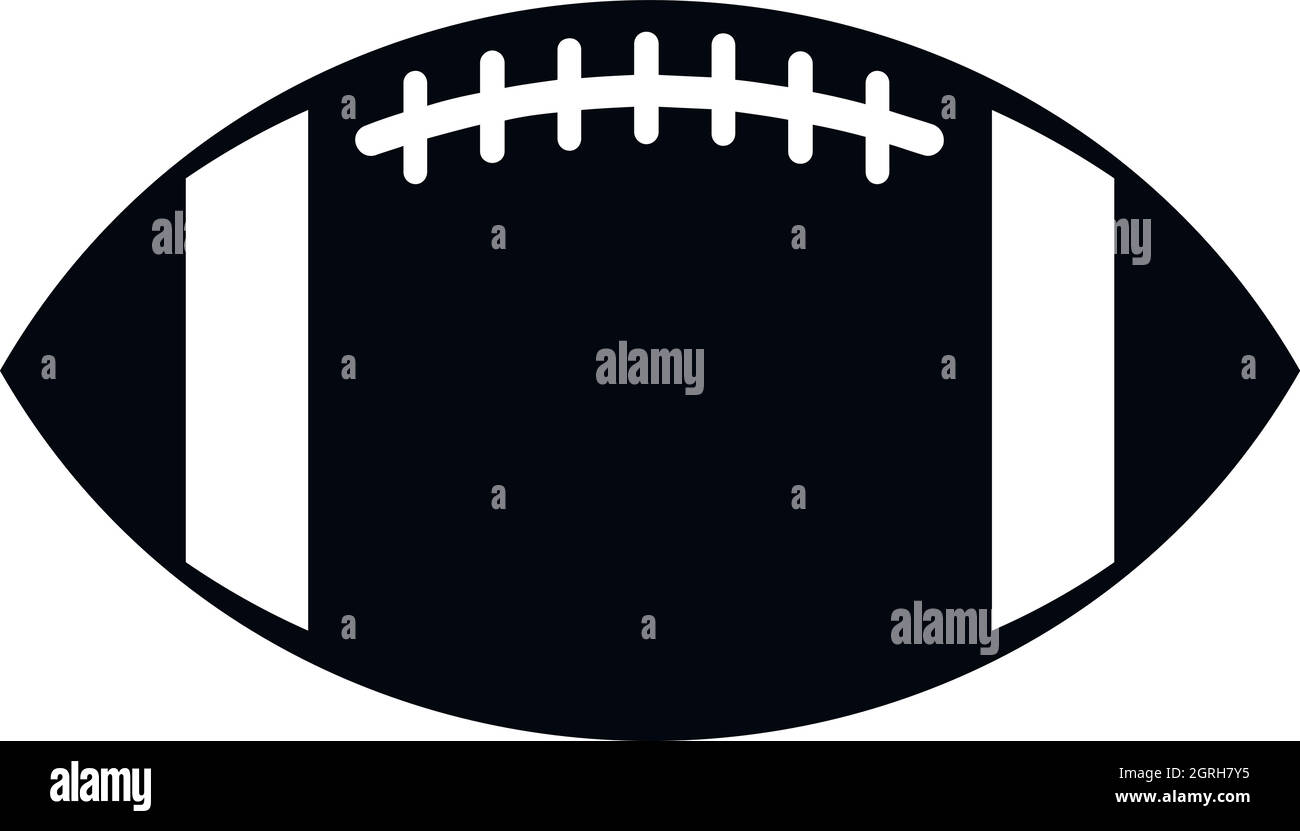 Rugby ball icon, simple style Stock Vector Image & Art - Alamy