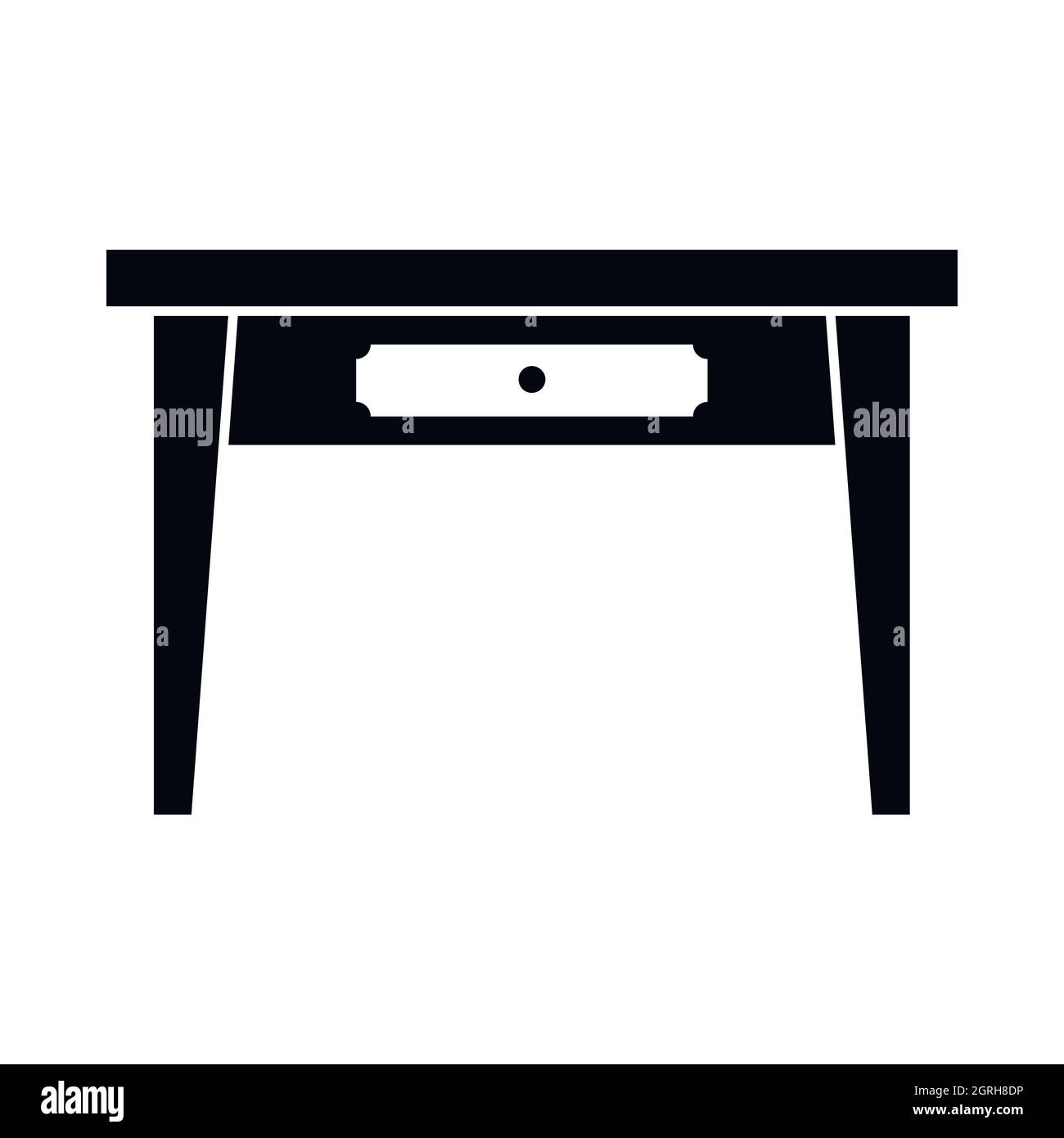 Wooden table desk shelf Stock Vector Images - Alamy