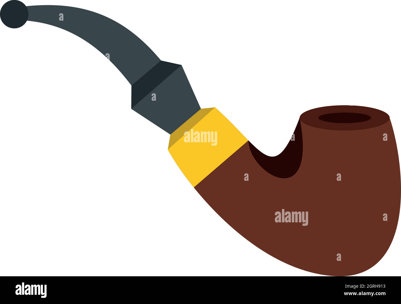 Smoking pipe icon cartoon Cut Out Stock Images & Pictures - Alamy