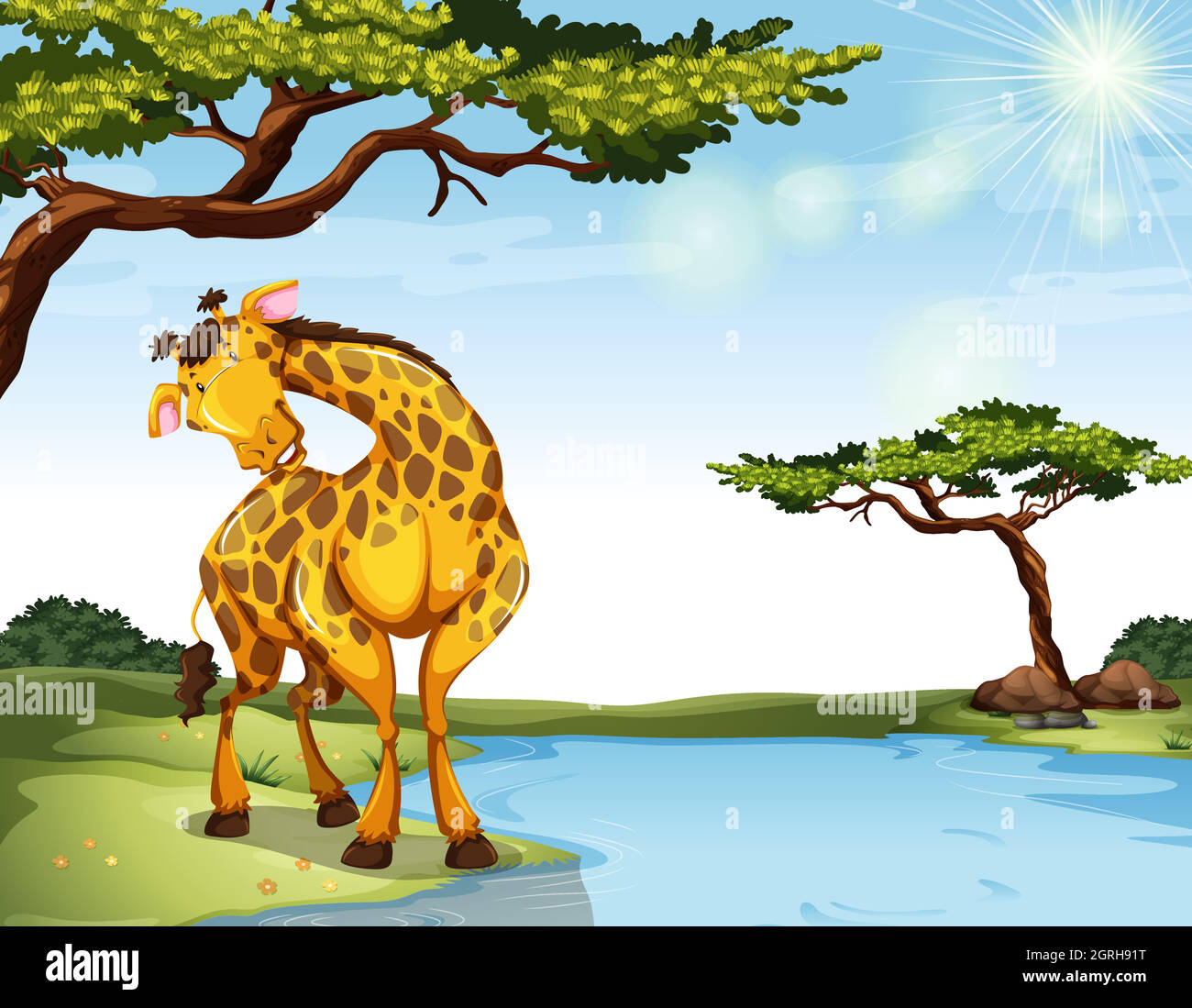Giraffe Stock Vector Images - Alamy