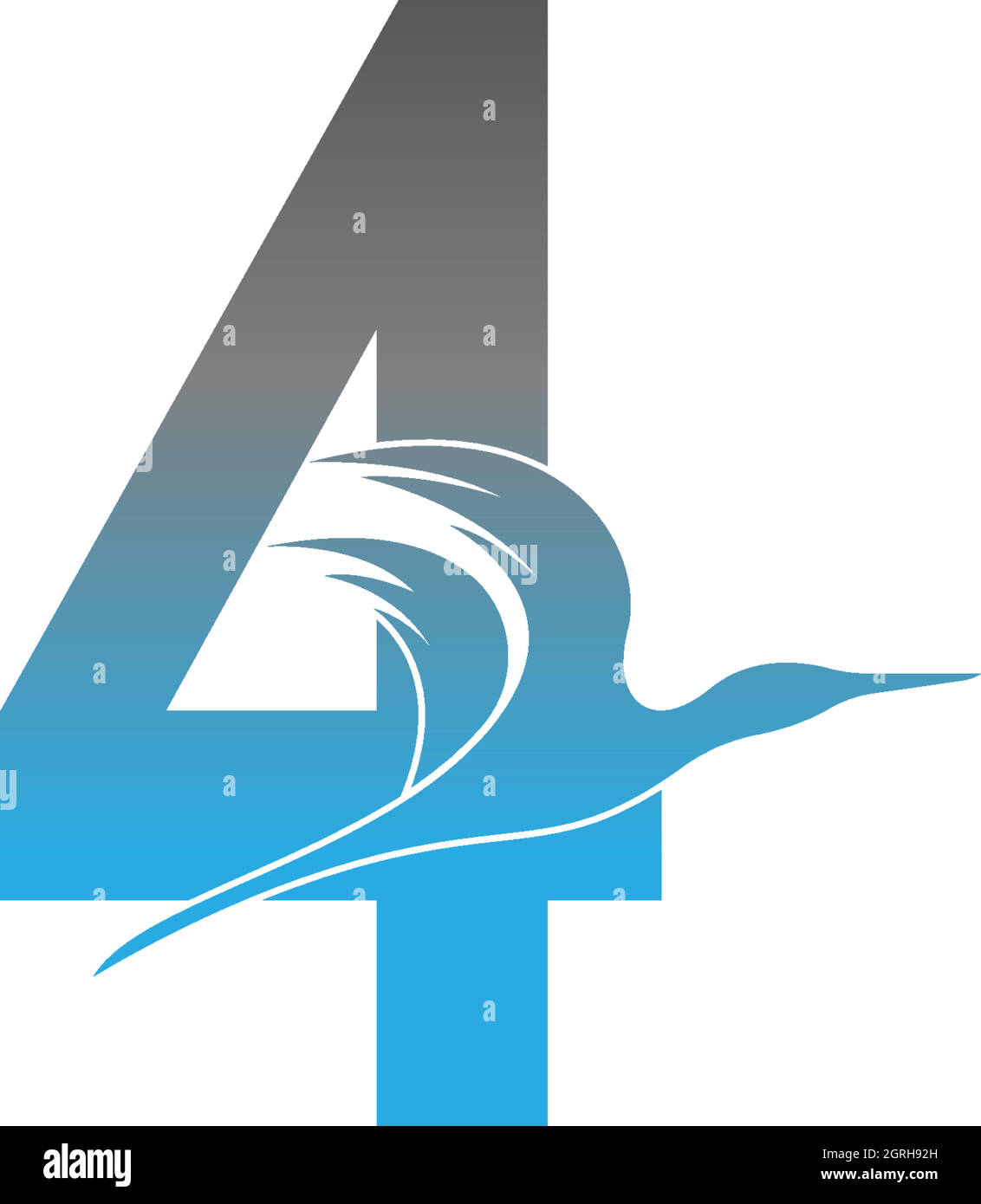 Number 4 logo Stock Vector Images - Alamy