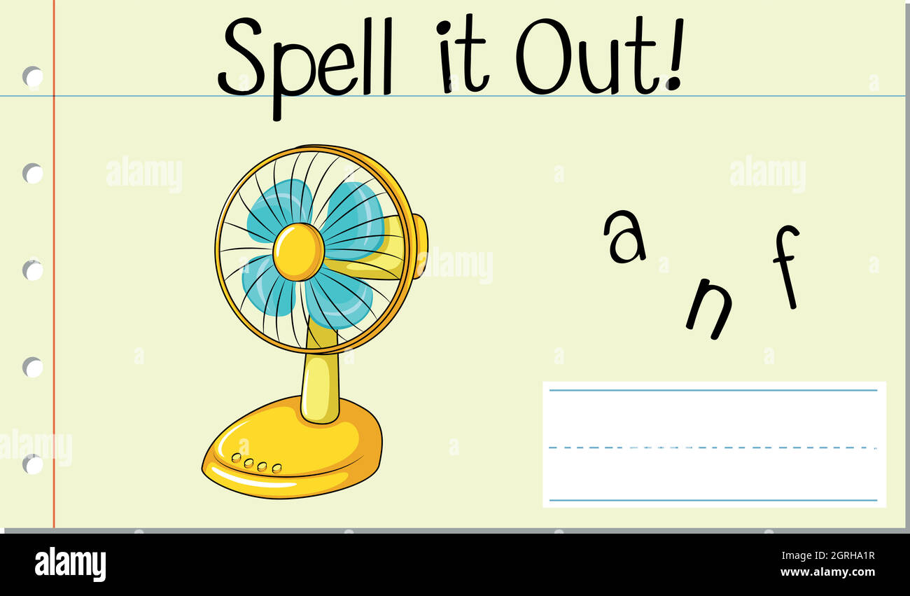Spell it out fan Stock Vector Image & Art - Alamy