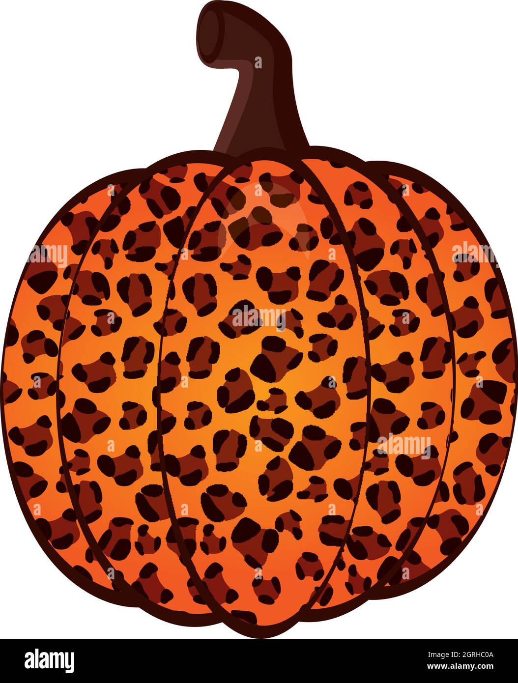 Leopard Pumpkin. Vector Cute Leopard Pumpkin Stock Vector Image & Art ...