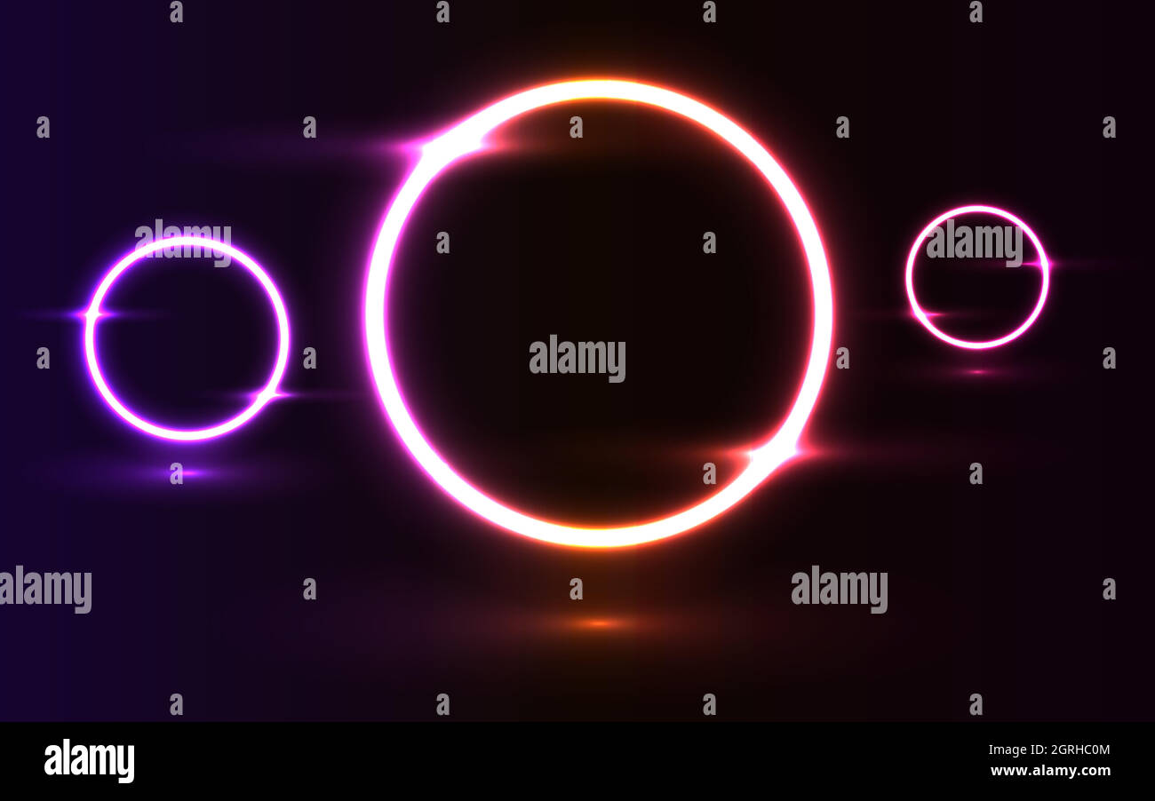 Blue flare circle glowing Stock Vector Images - Alamy