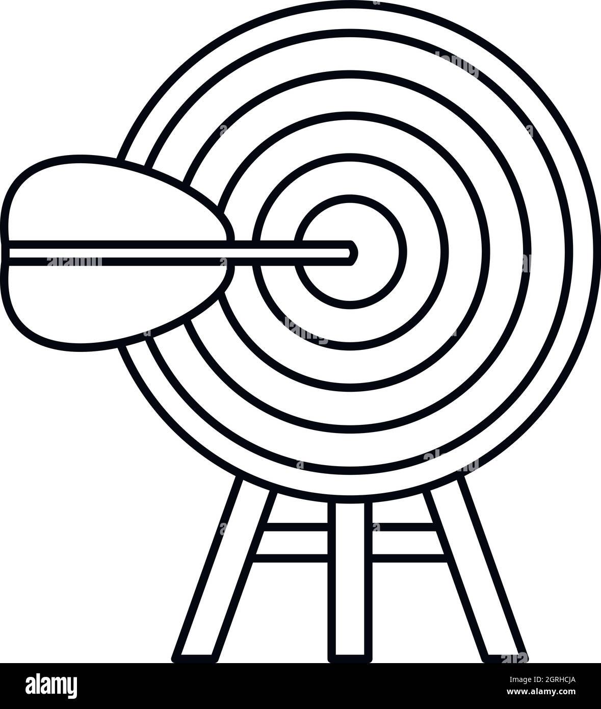 Target icon in outline style Stock Vector Image & Art - Alamy