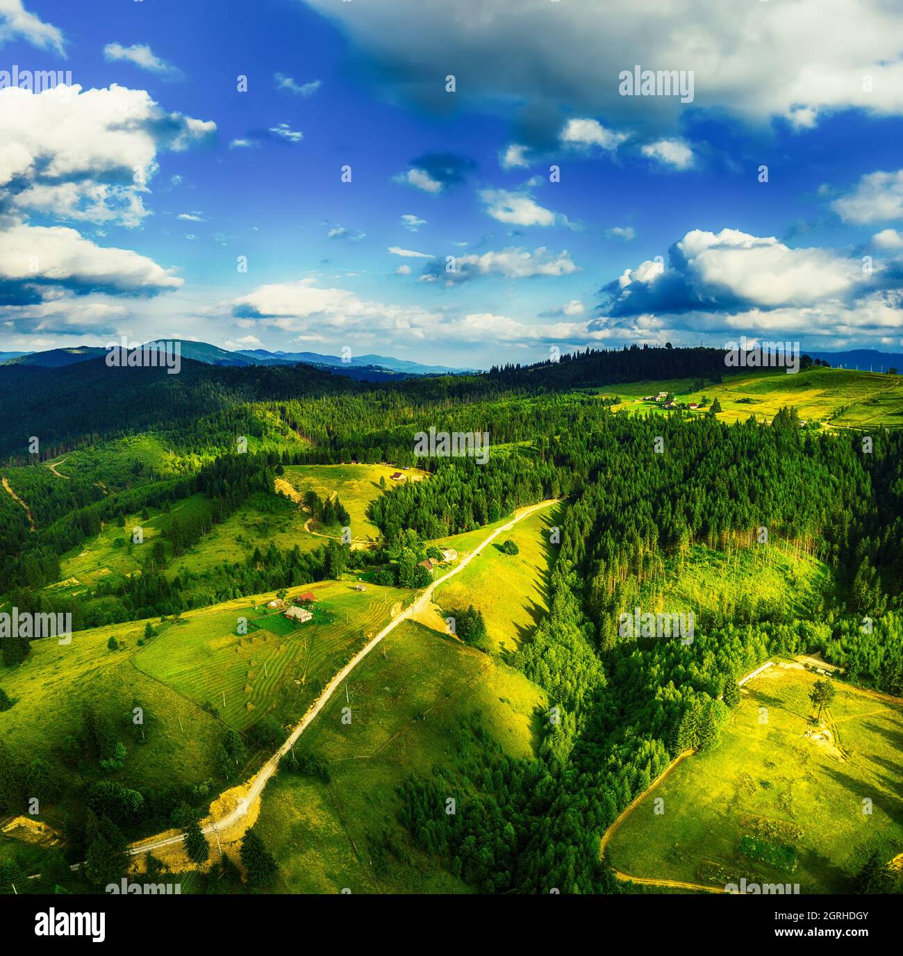 Carpathian mountain landscape Stock Photo - Alamy