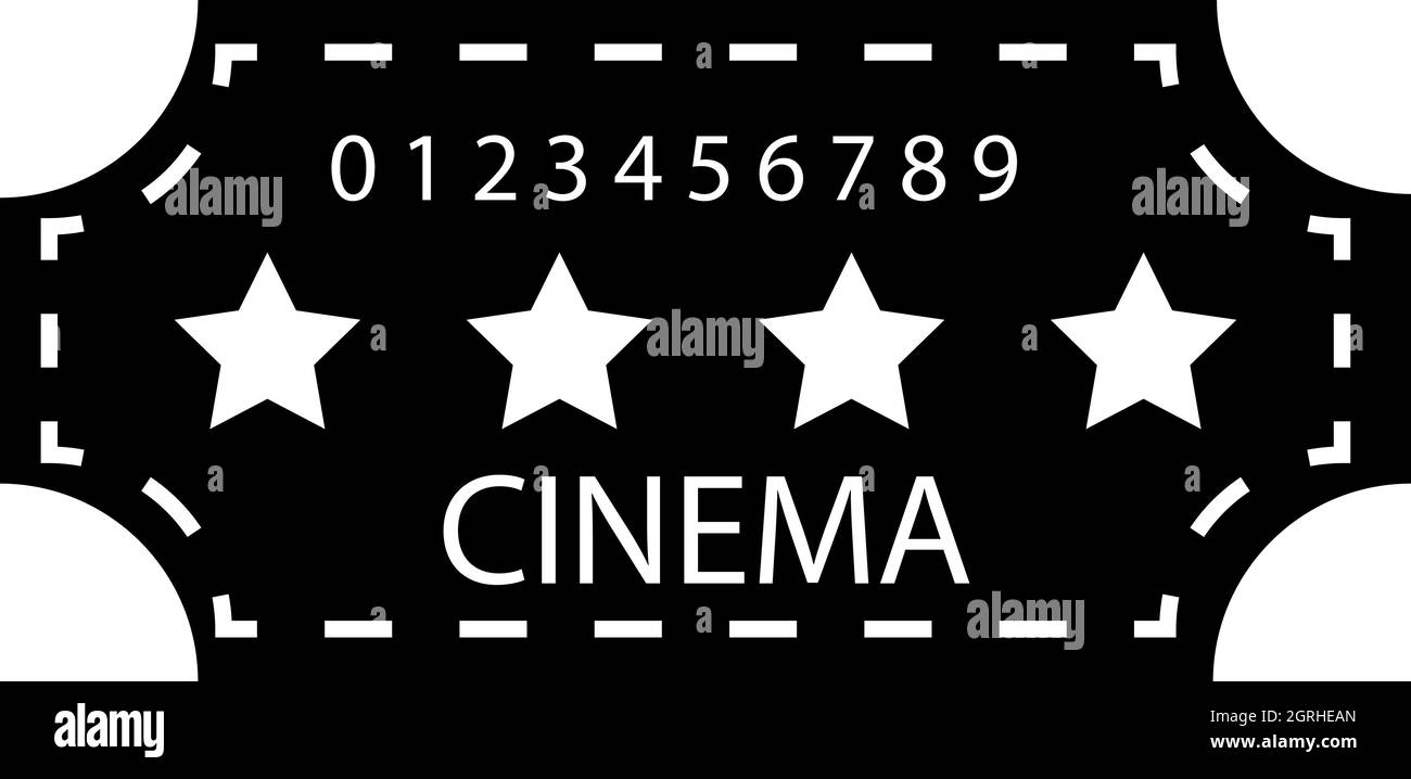 Cinema emblem icon, simple style Stock Vector Image & Art - Alamy